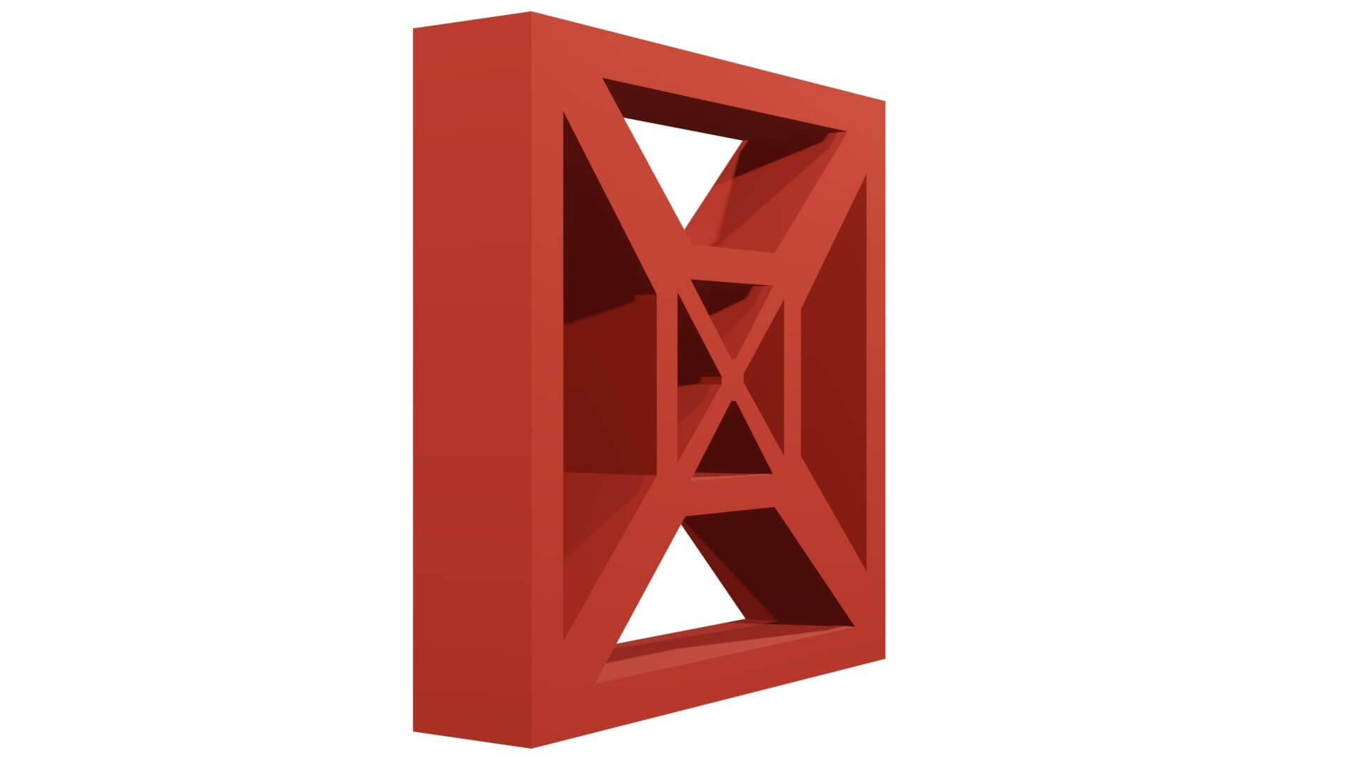 Brick Jaali Square Web Design Block - 3D Model by RogerDS