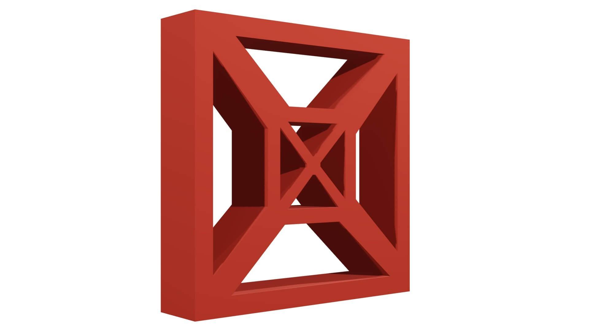 Brick Jaali Square Web Design Block - 3D Model by RogerDS