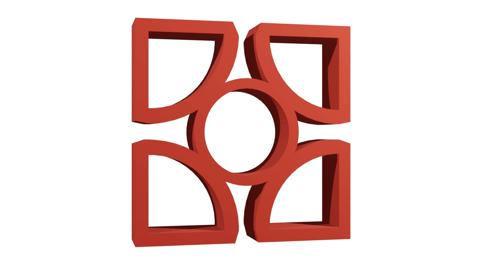 Bricks Jaali Arch Gap - 3D Model by RogerDS