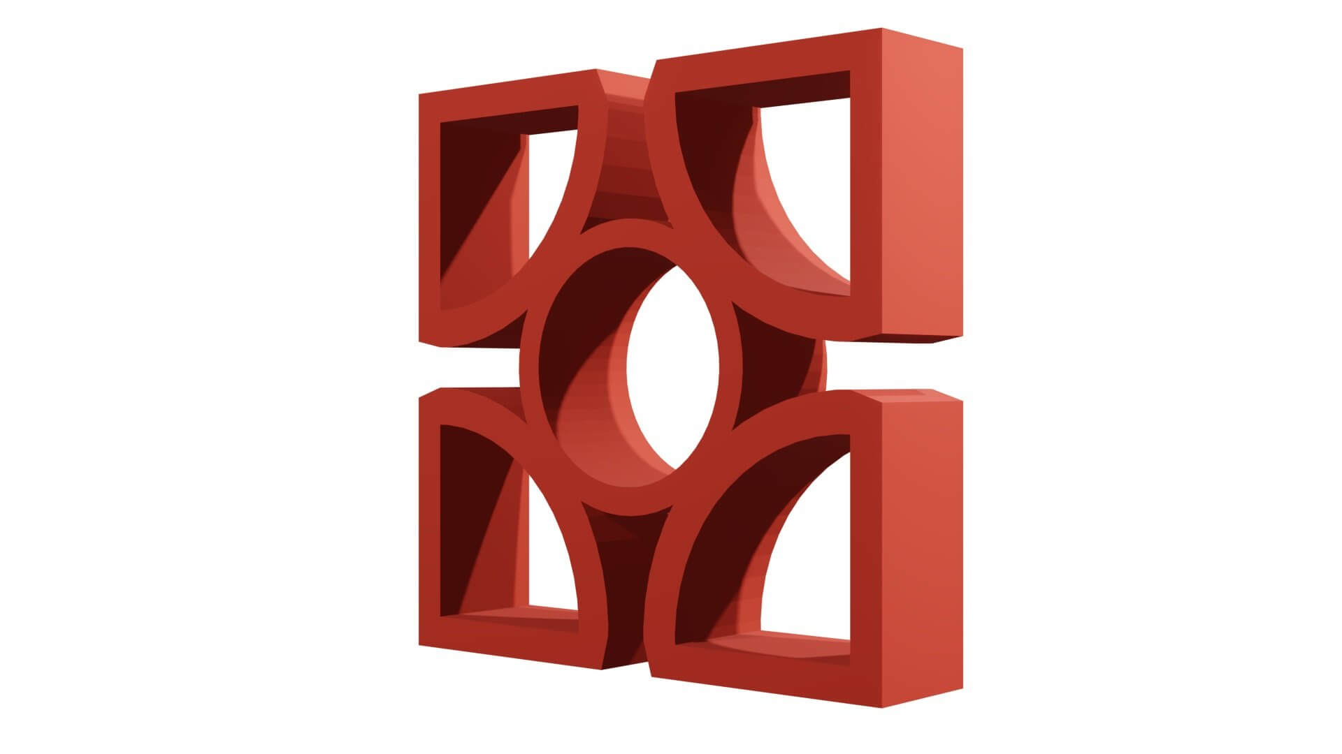 Bricks Jaali Arch Gap - 3D Model by RogerDS