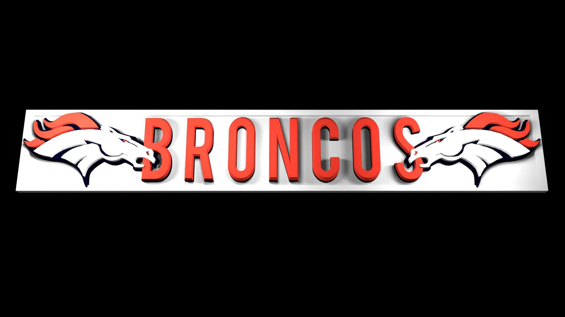 Broncos Banner 2 - 3D Model by RogerDS