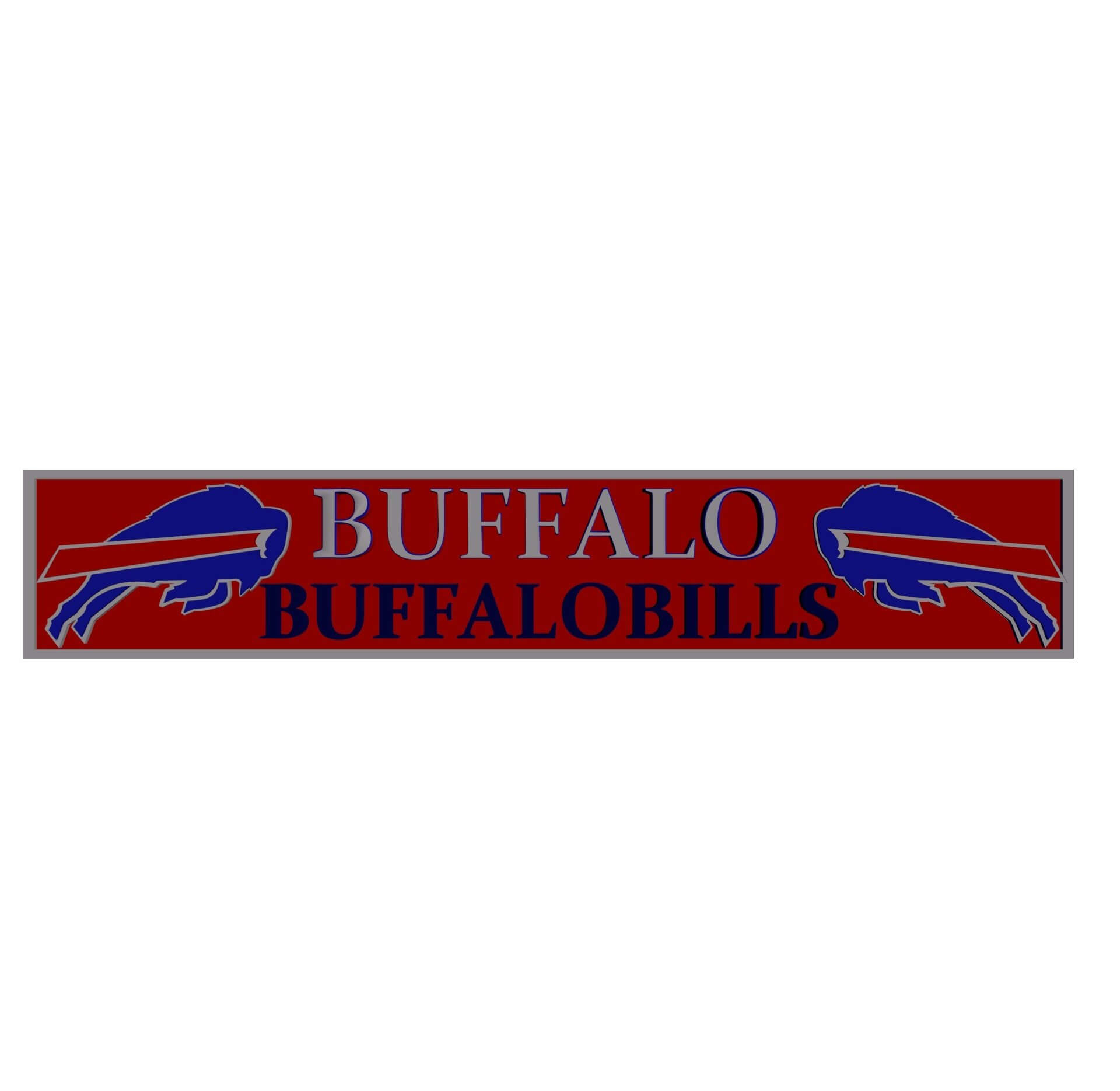 Buffalo Bills Banner 2 - 3D Model by RogerDS