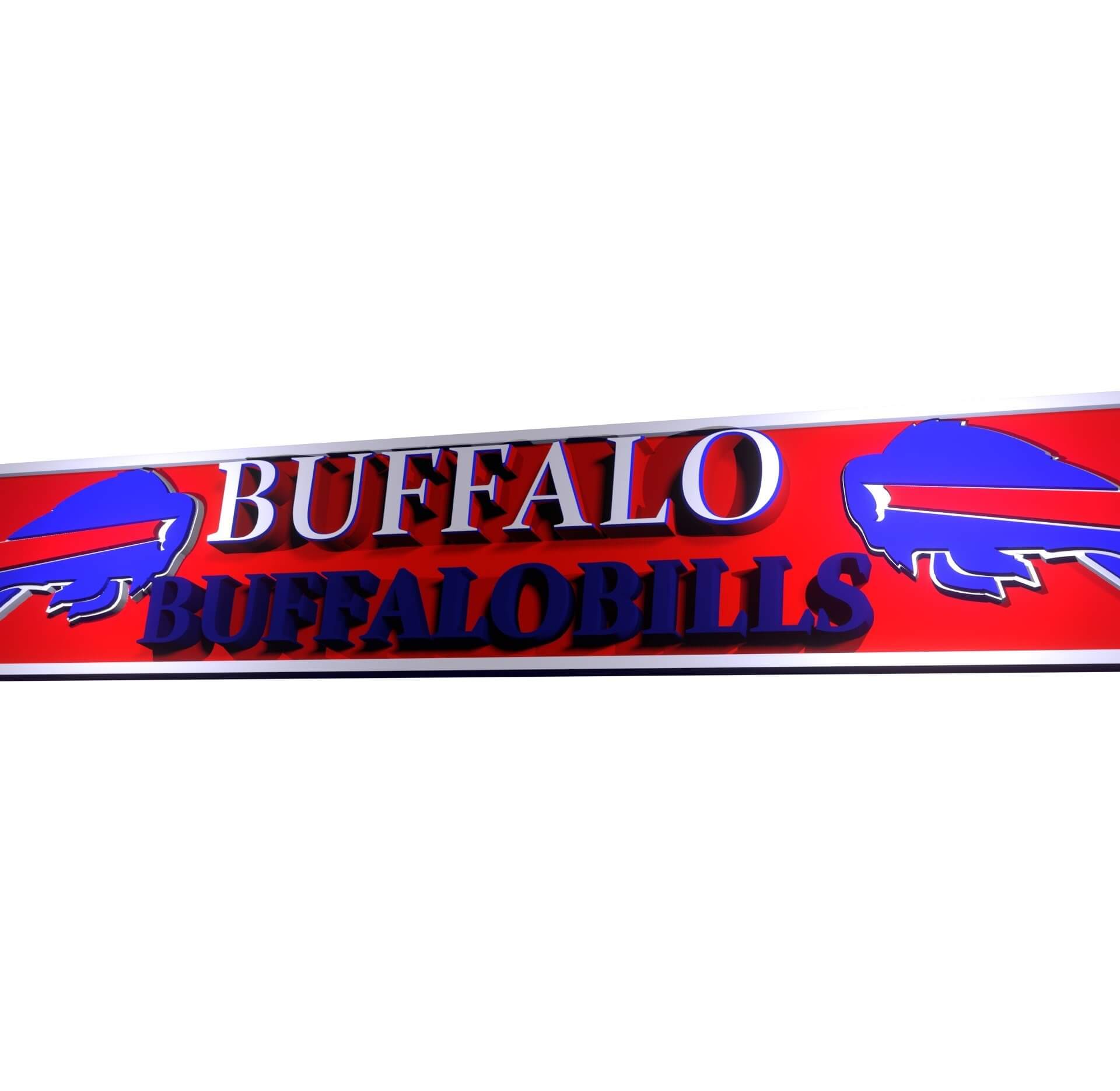 Buffalo Bills Banner 2 - 3D Model by RogerDS