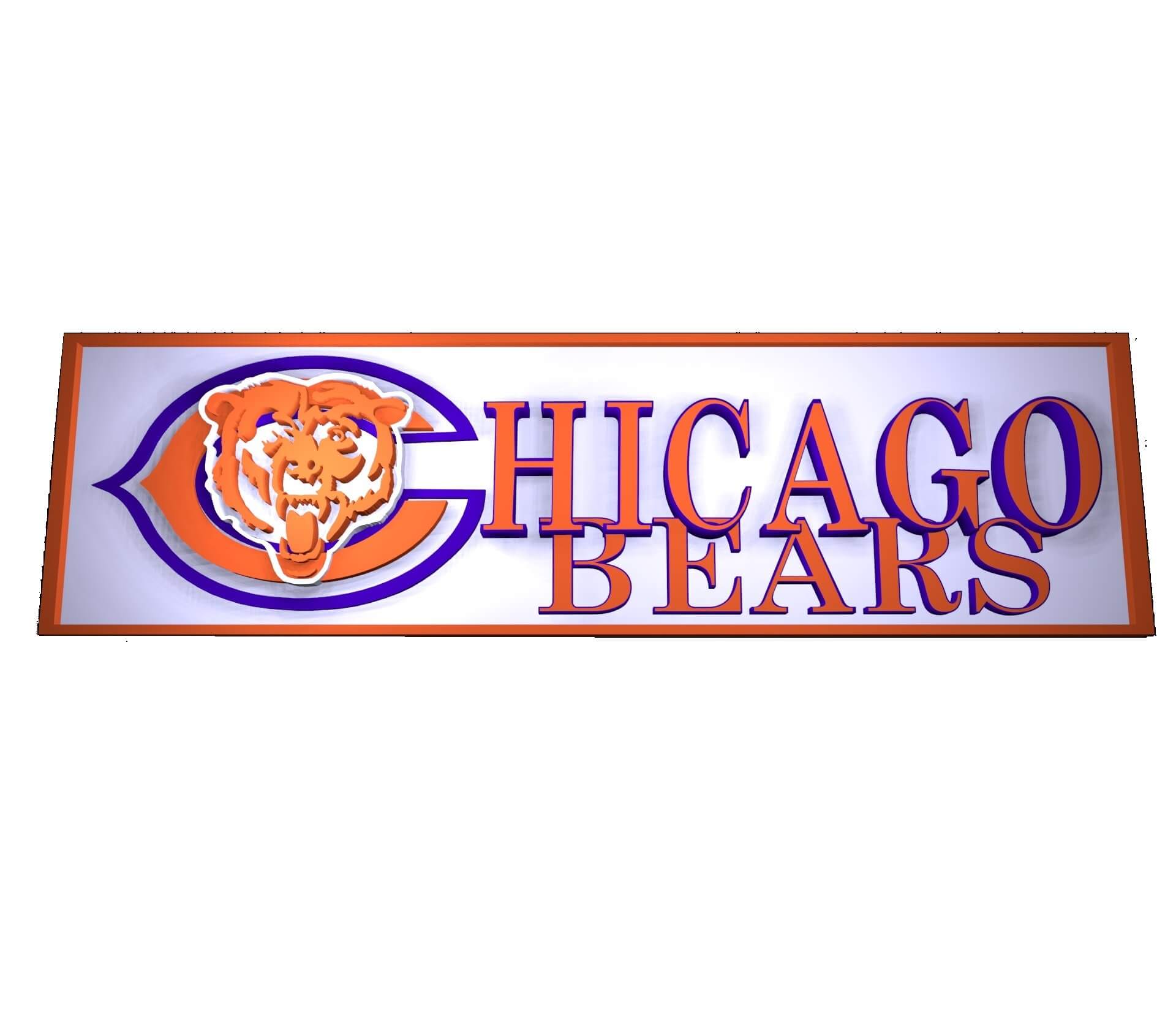 Chicago Bears Banner - 3D Model by RogerDS