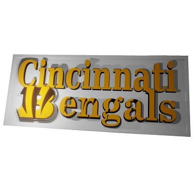 Cincinnati Bengals Banner 2 - 3D Model by RogerDS