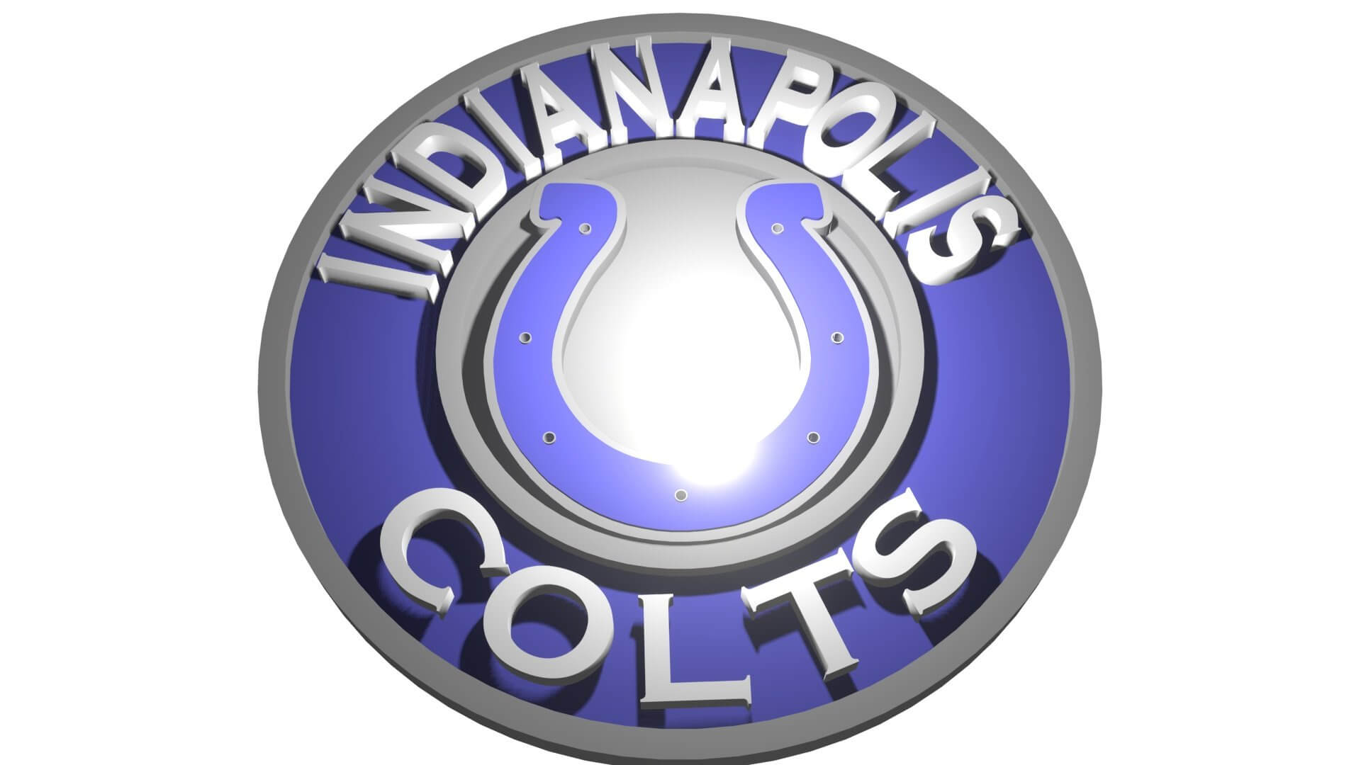 Indianapolis Colts Logo - 3D Model by RogerDS