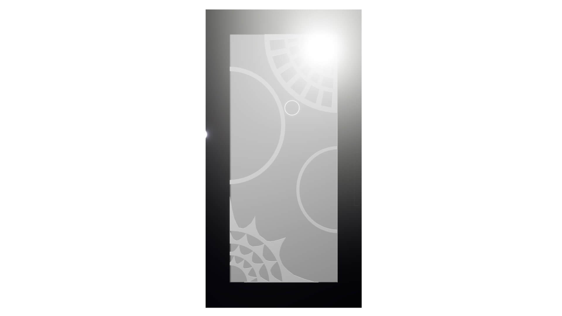 Door Security Screen Door SunMoon - 3D Model by RogerDS