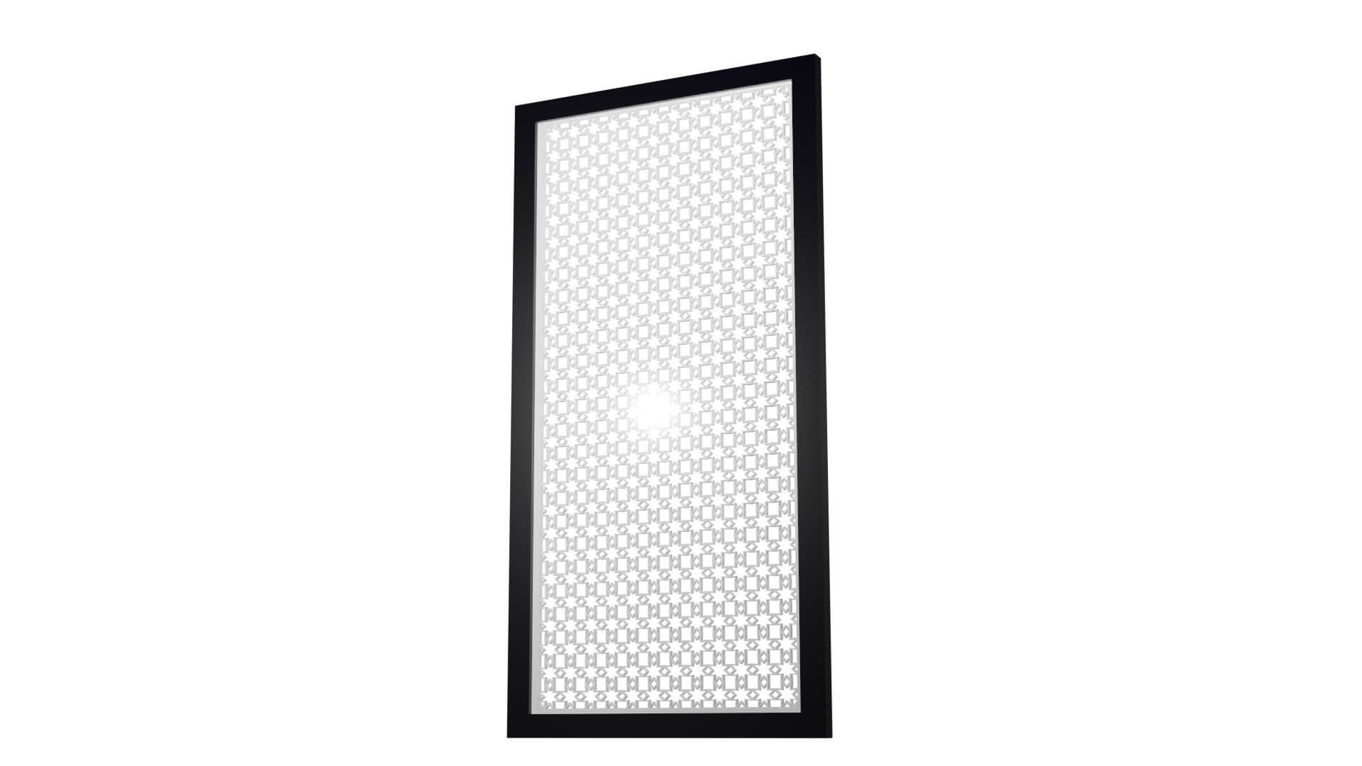 Door - Security Screen with Star Design 3D Model by RogerDS
