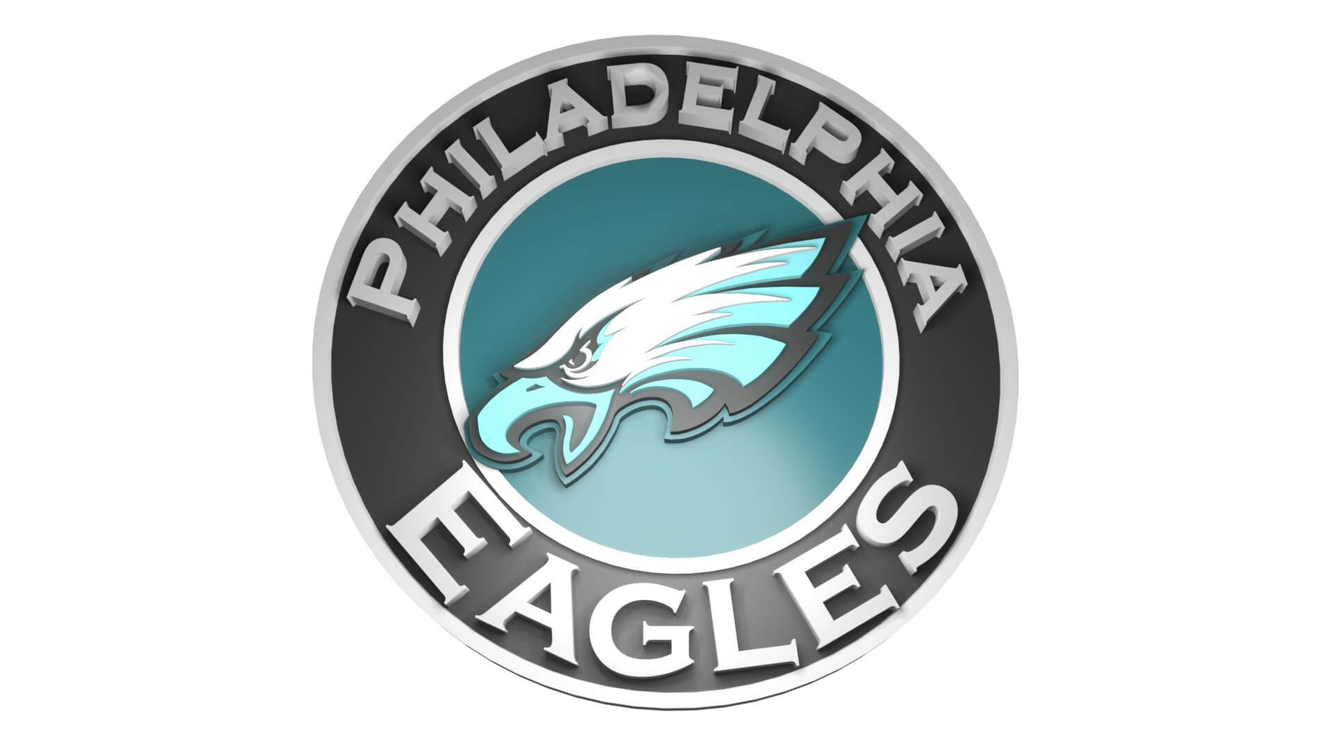 Philadelphia Eagles Circle Logo - 3D Model by RogerDS