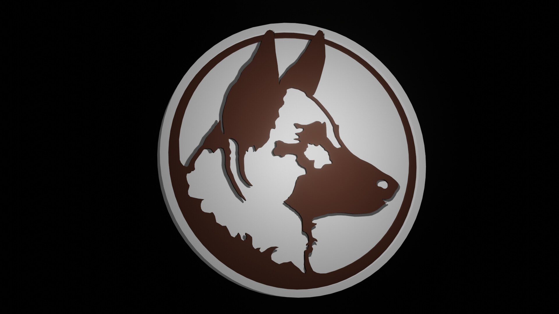 German Shepard-Head 3D Model by RogerDS