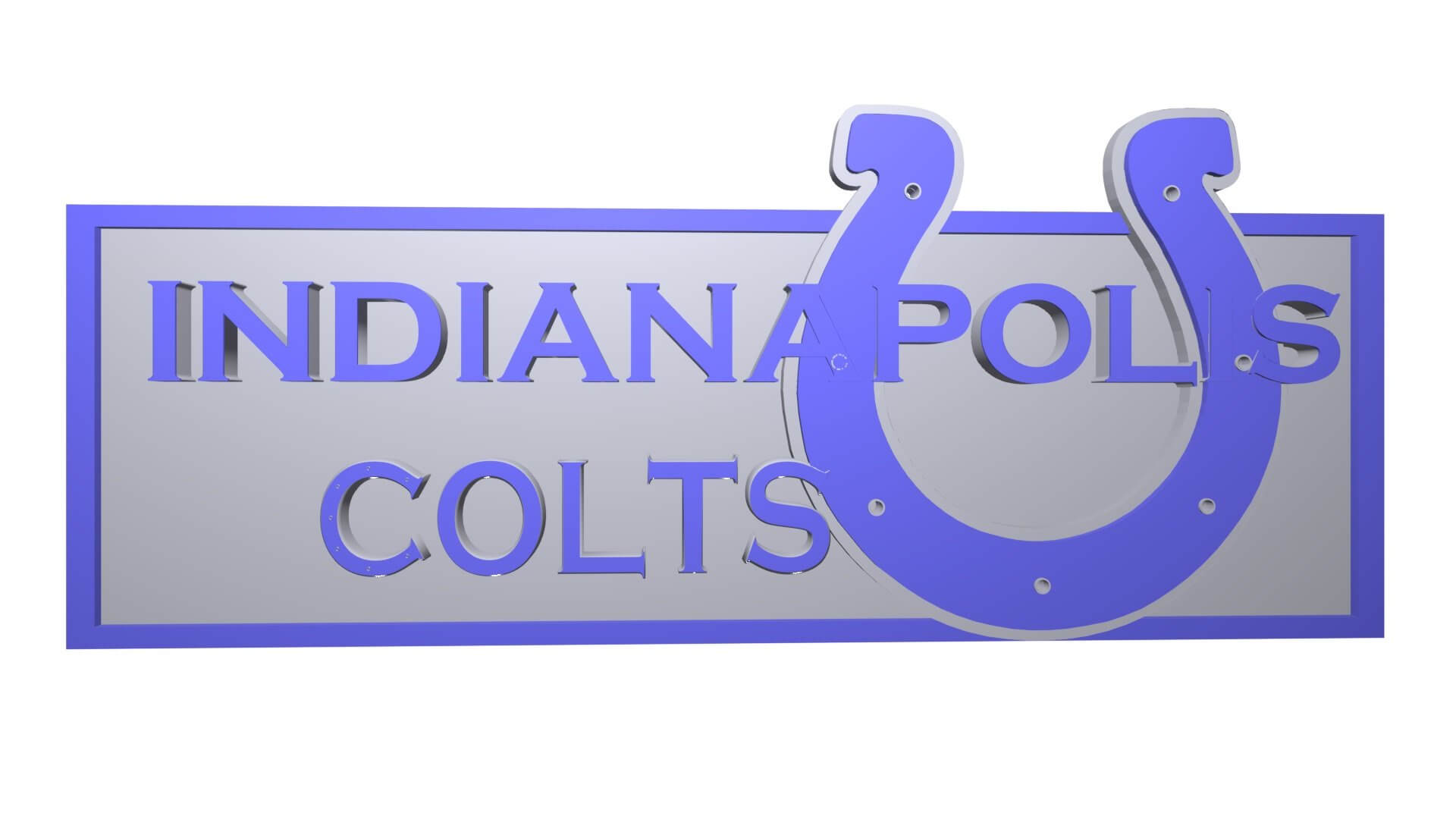 Indianapolis Colts Banner - 3D Model by RogerDS