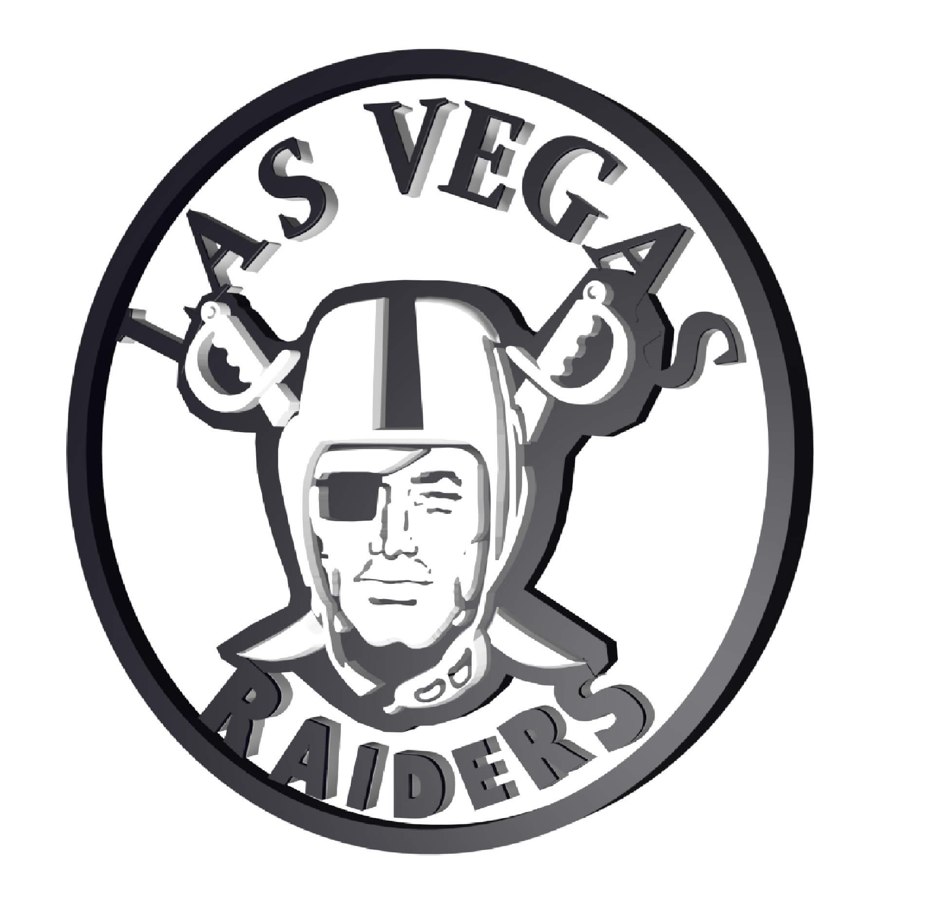 Las Vegas Raiders Disc - 3D Model by RogerDS