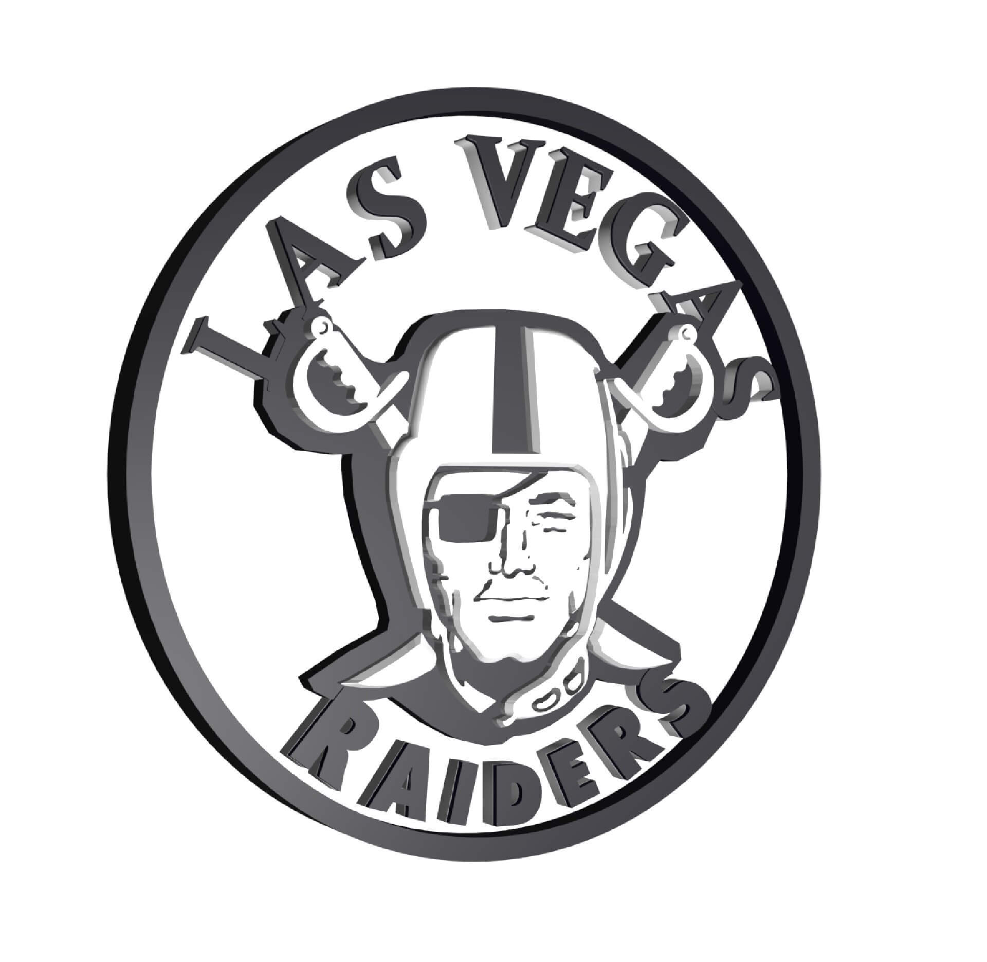 Las Vegas Raiders Disc - 3D Model by RogerDS