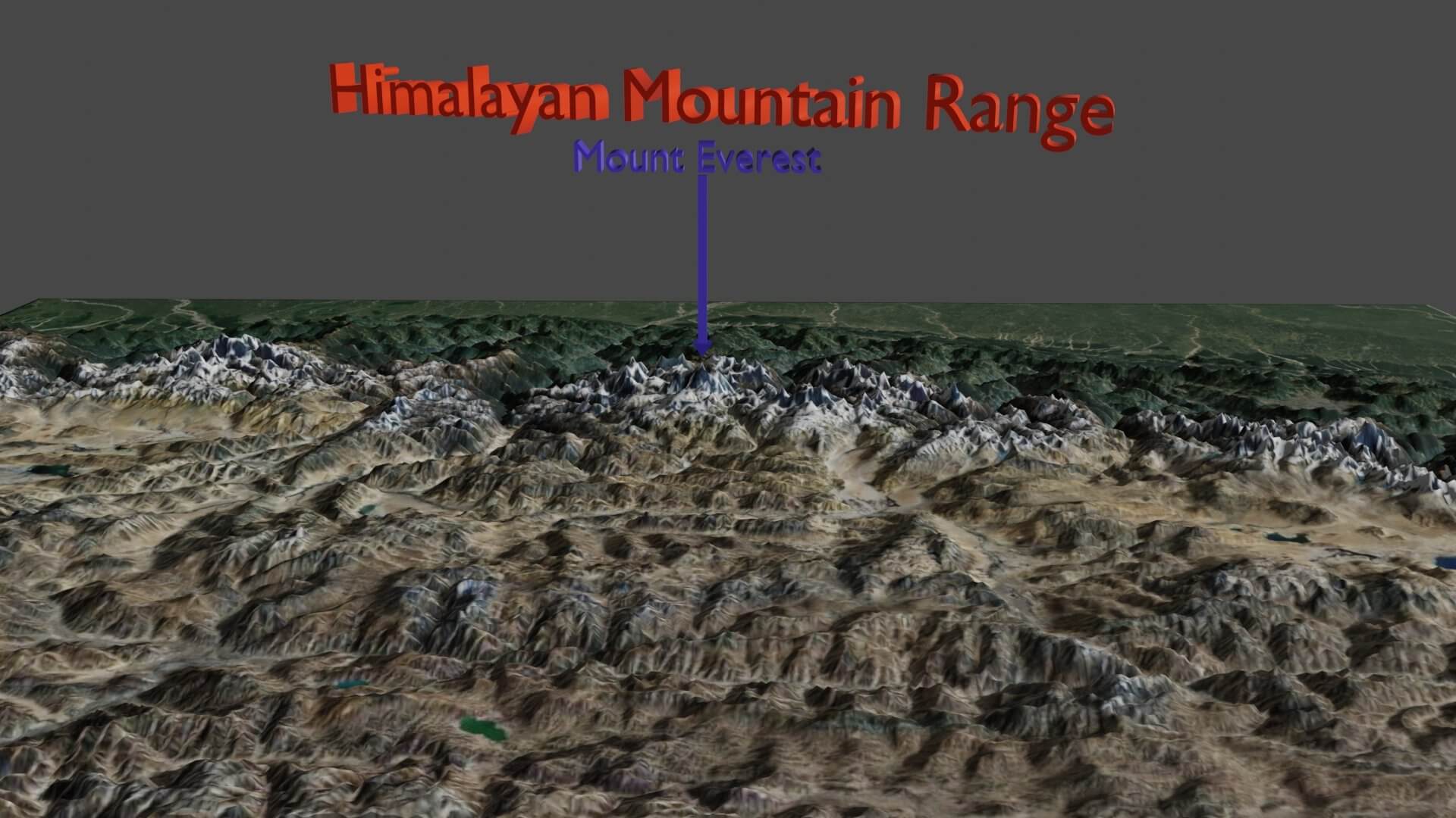 Mount Everest - 3D Model by RogerDS