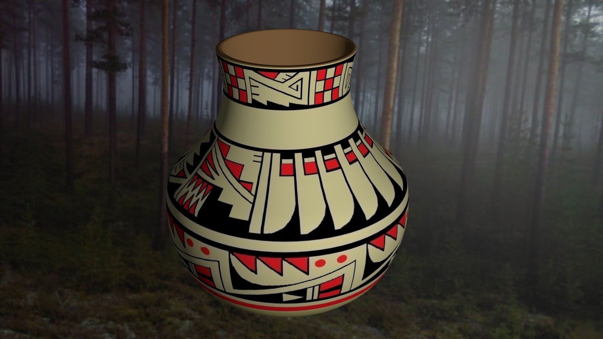 Native American Pottery Art by RogerDS