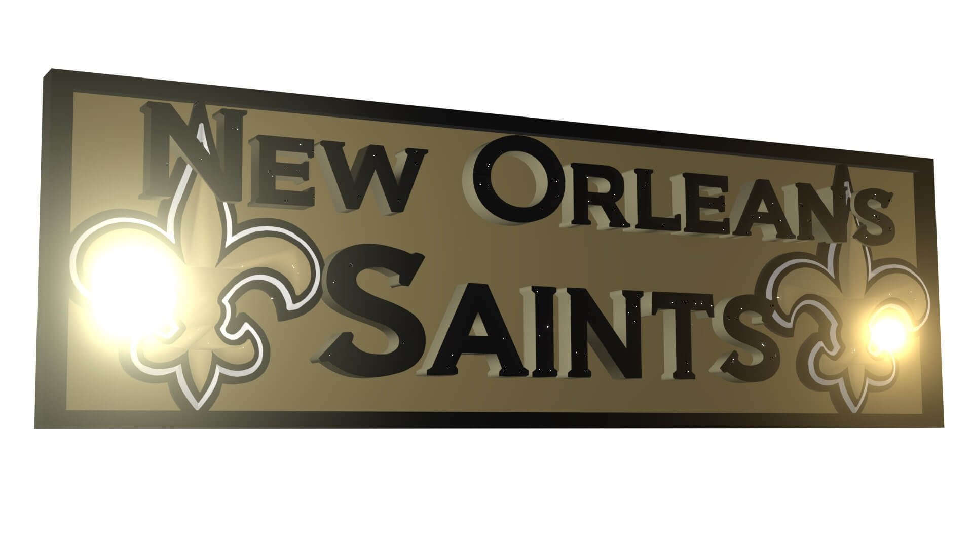New Orleans Saints Banner 2 - 3D Model by RogerDS