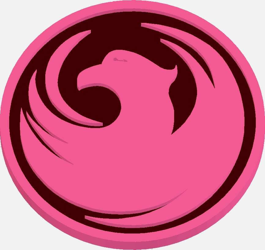 Phoenix Logo (1 piece) - 3D Model by RogerDS