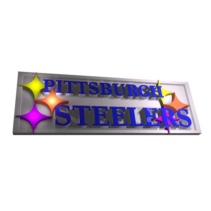 Pittsburgh Steelers Banner 2 - 3D Model by RogerDS