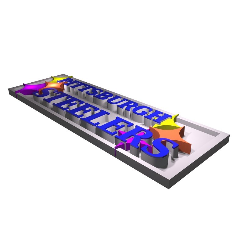 Pittsburgh Steelers Banner 2 - 3D Model by RogerDS