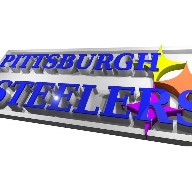 Pittsburgh Steelers Banner - 3D Model by RogerDS