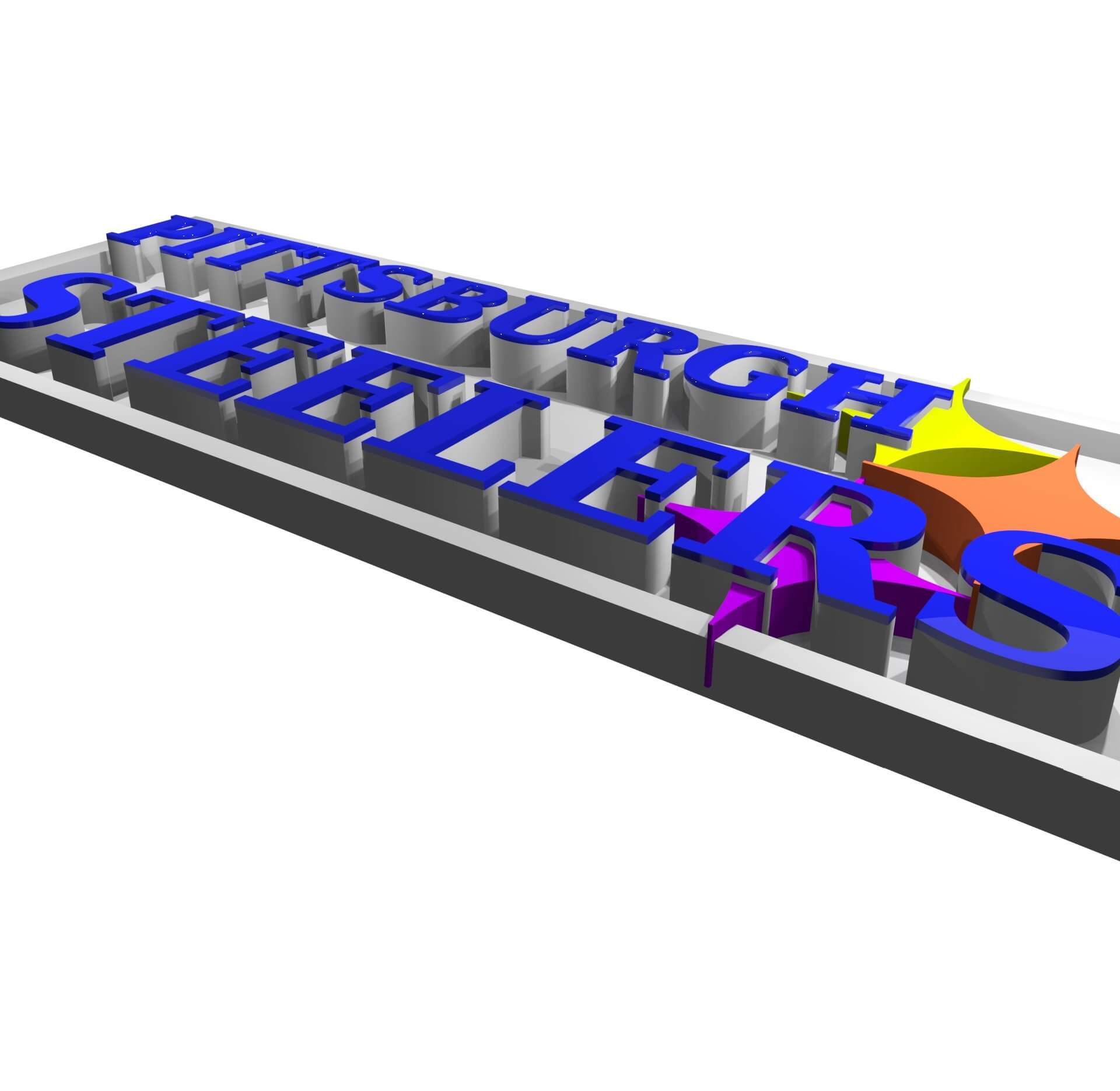 Pittsburgh Steelers Banner - 3D Model by RogerDS