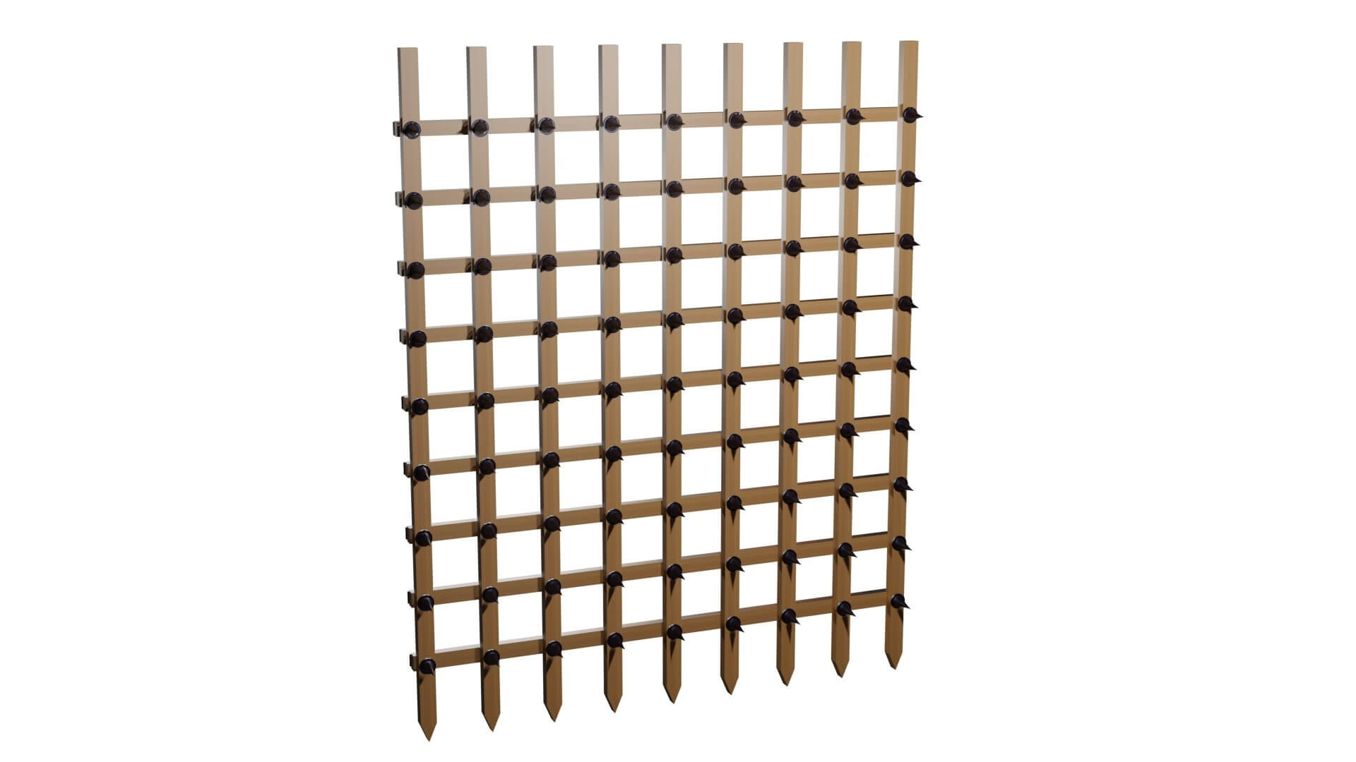 Portcullis Wood Iron 2 - 3D Model by RogerDS