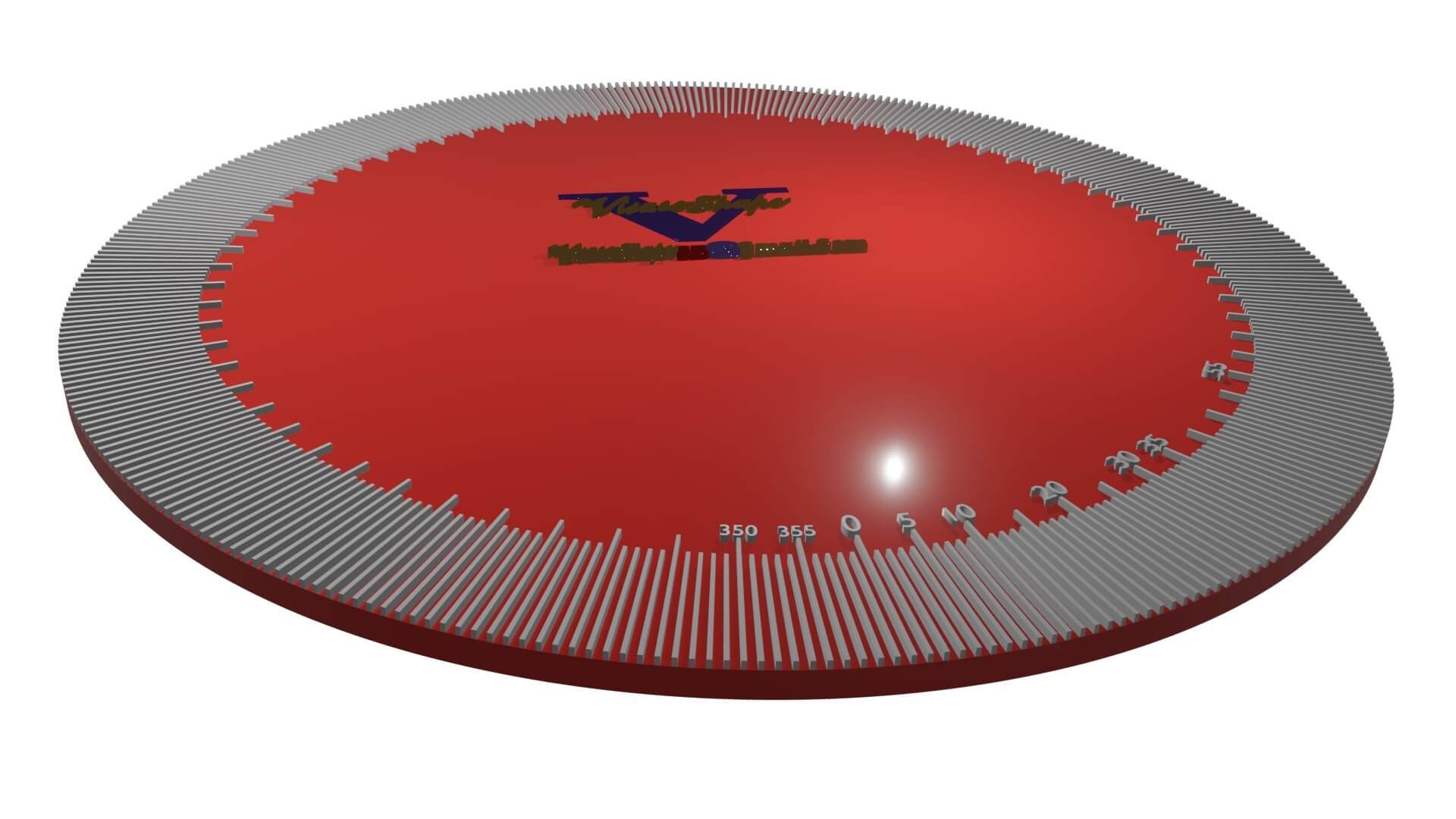 Protractor - 360 Degrees 3D Model by RogerDS