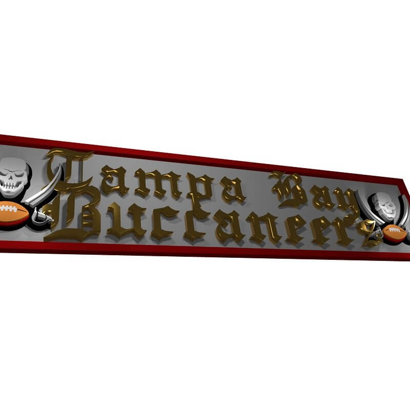Tampa Bay Buccaneers Banner 2 - 3D Model by RogerDS