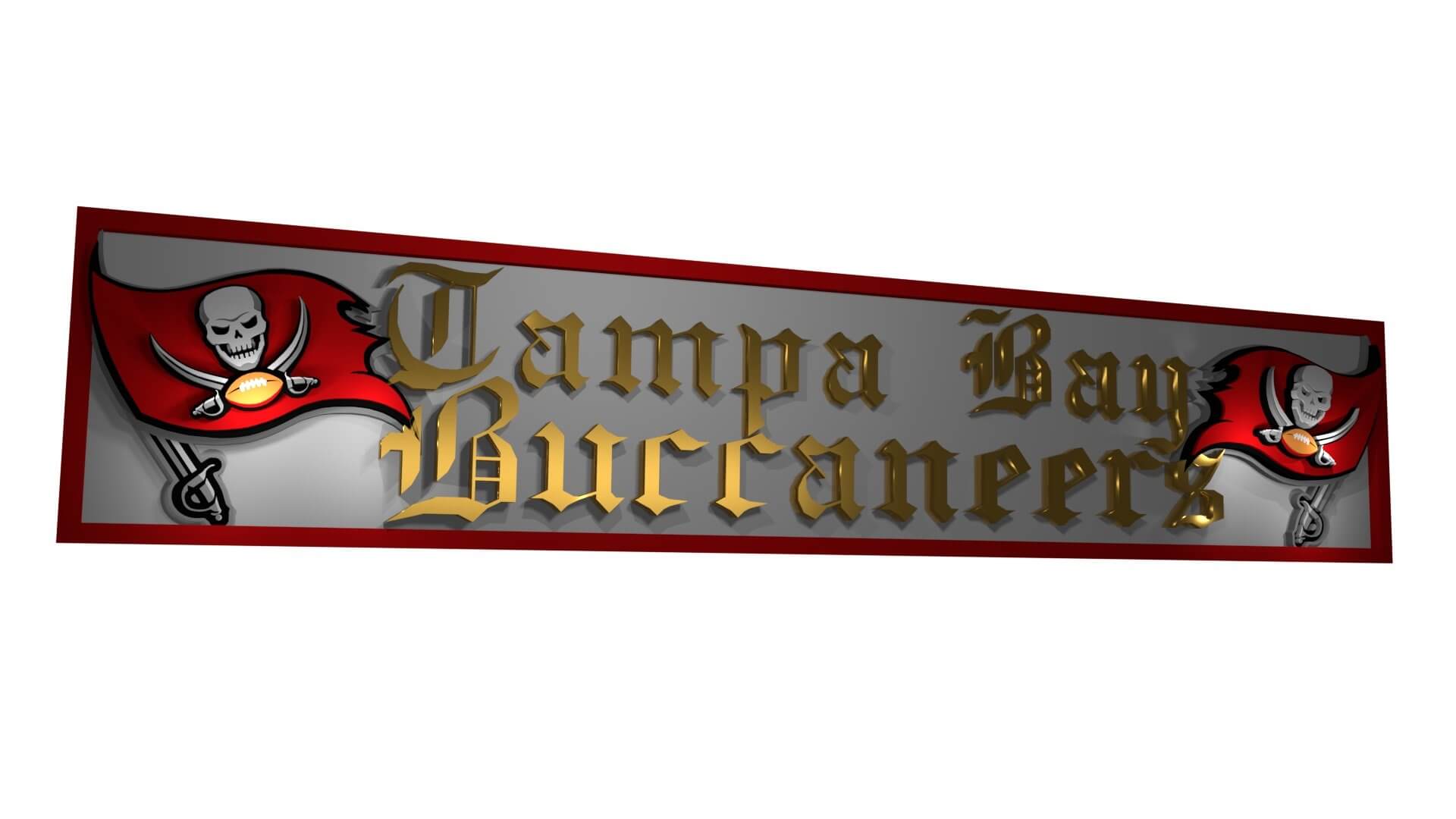 Tampa Bay Buccaneers Banner 2 - 3D Model by RogerDS