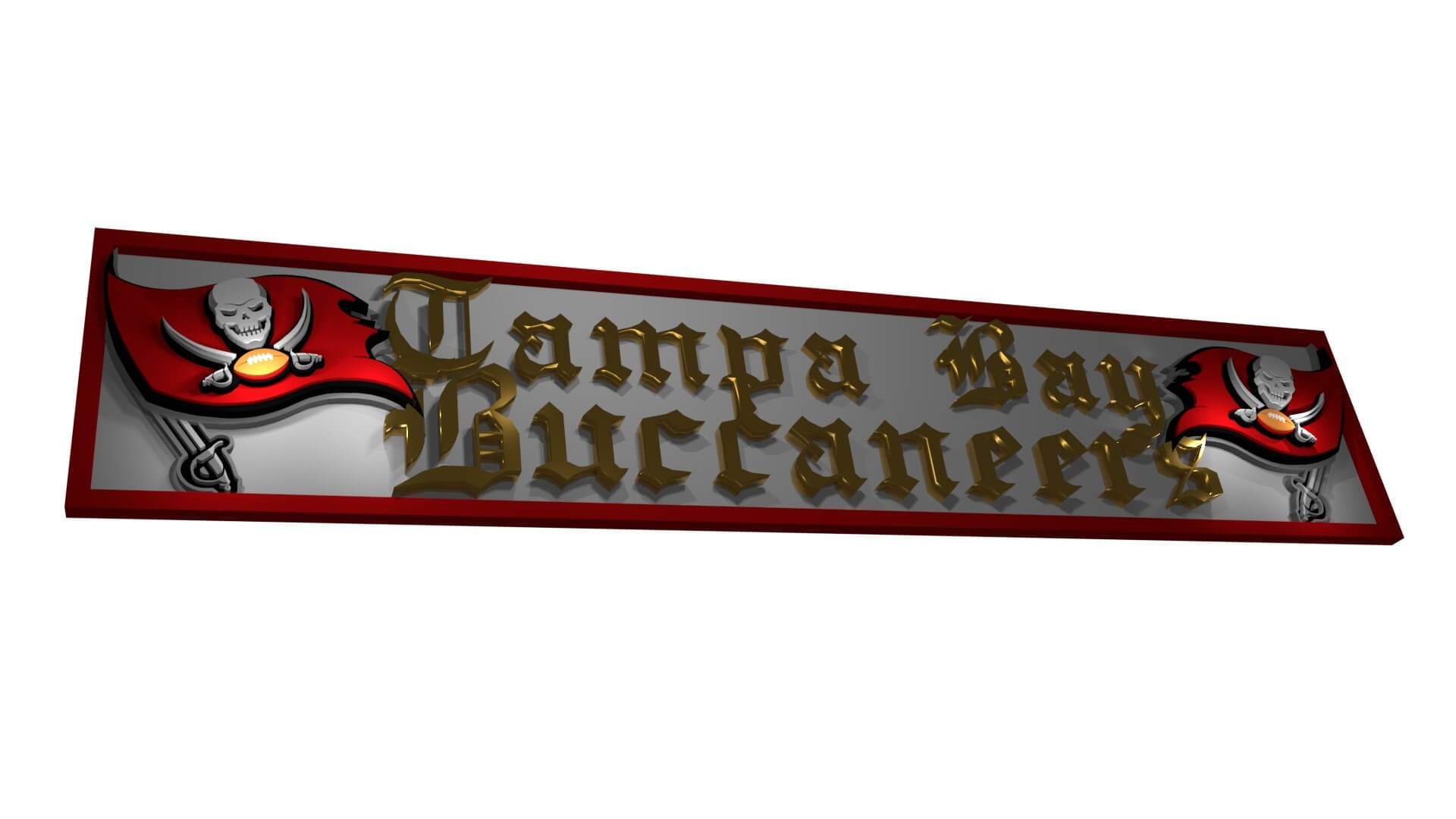 Tampa Bay Buccaneers Banner 2 - 3D Model by RogerDS