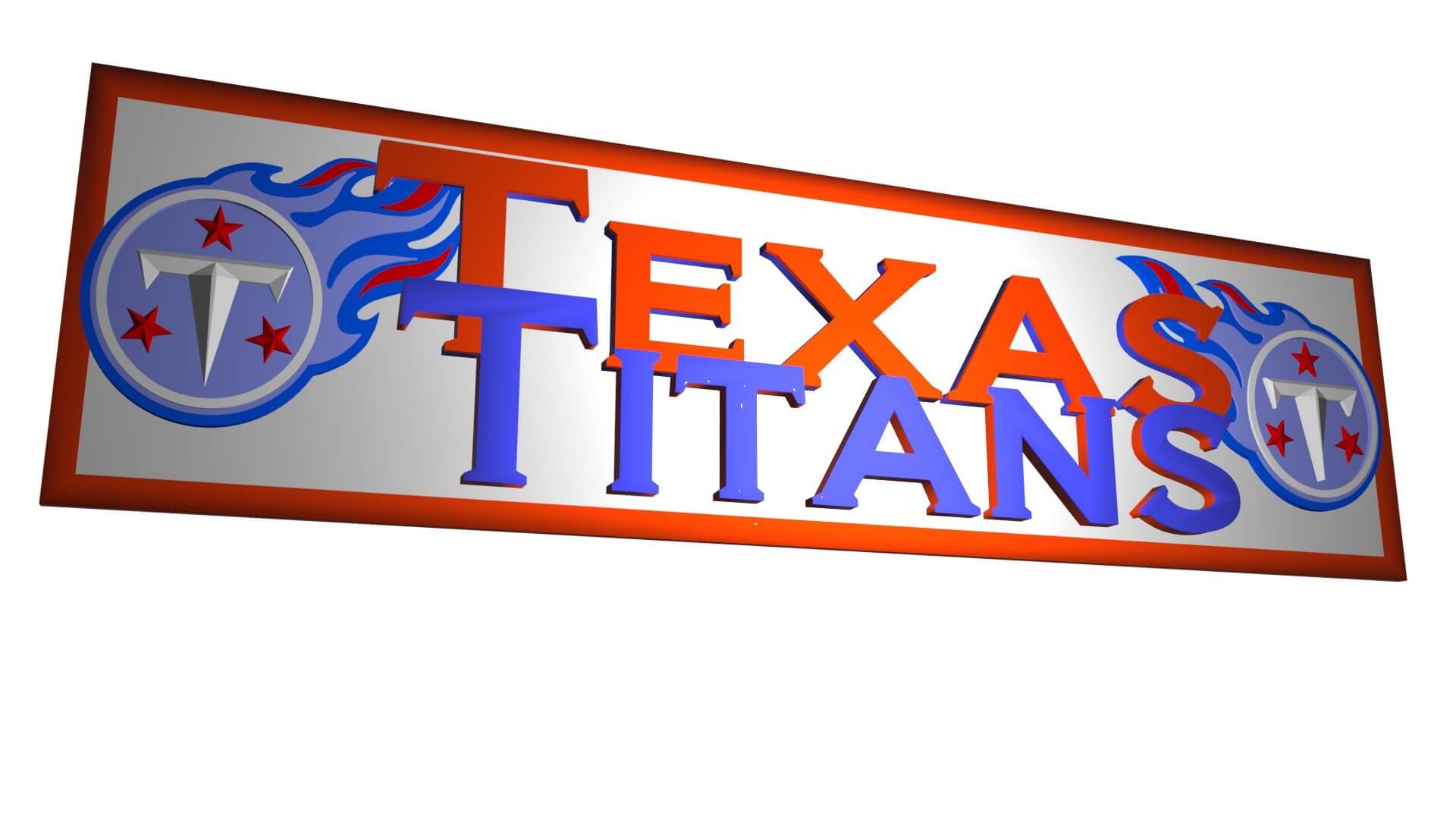 Texas Titans Banner 2 - 3D Model by RogerDS