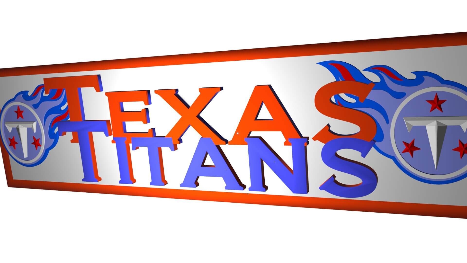 Texas Titans Banner 2 - 3D Model by RogerDS