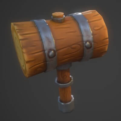 Stylized Hammer - 3D Model by Rohan Chaugule
