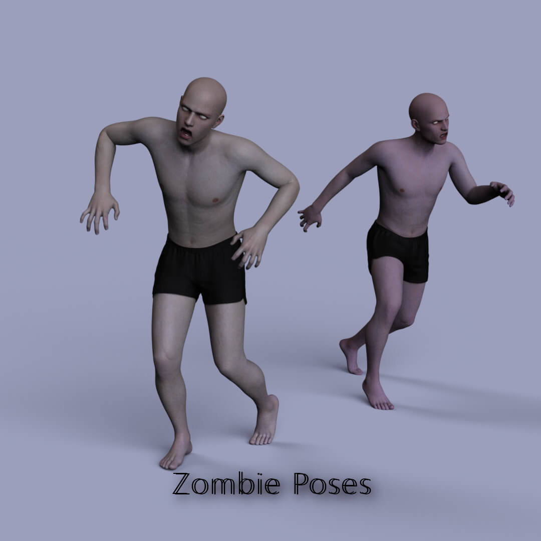 Zombie Poses for Genesis 8 Male - Daz Content by RohZima