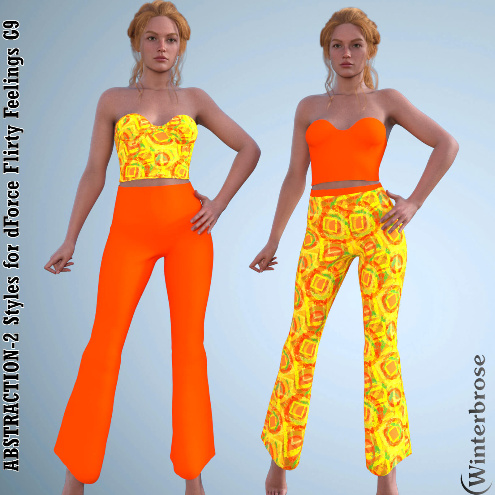 Abstraction Styles 2 for DForce Flirty Feelings G9 - Daz Content by rolow