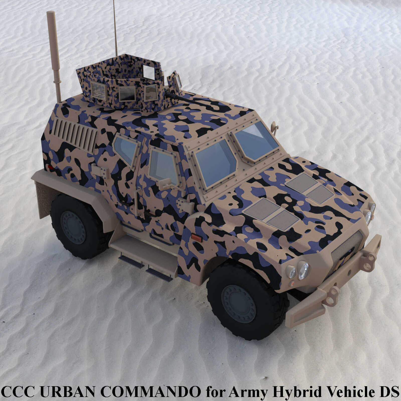 Camo-Cool Colors Urban Commando 053 - Army Hybrid Vehicle DS Free 3D ...