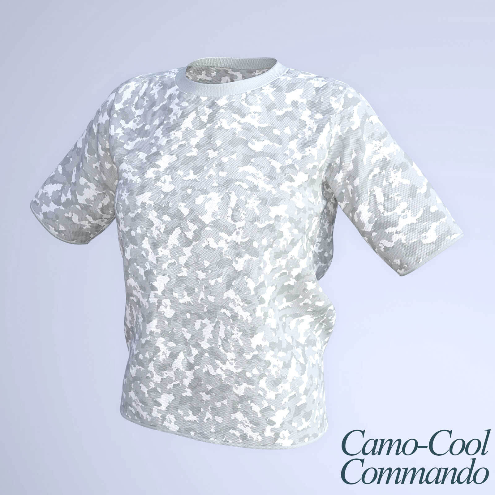 Camo-Cool Commando for dForce Basic T-Shirt for Genesis 8/9 3D Material ...
