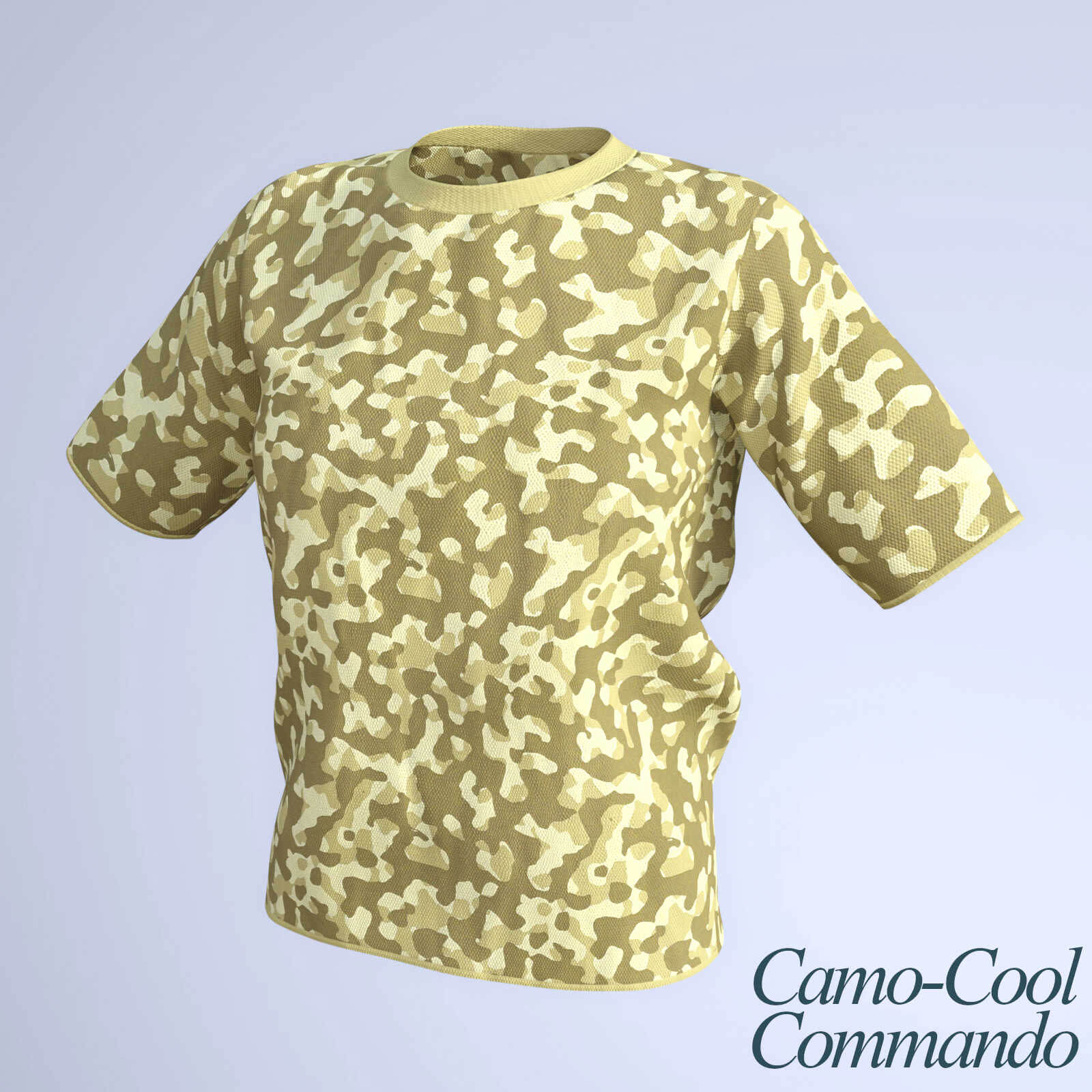 Camo-Cool Commando for dForce Basic T-Shirt for Genesis 8/9 3D Material ...