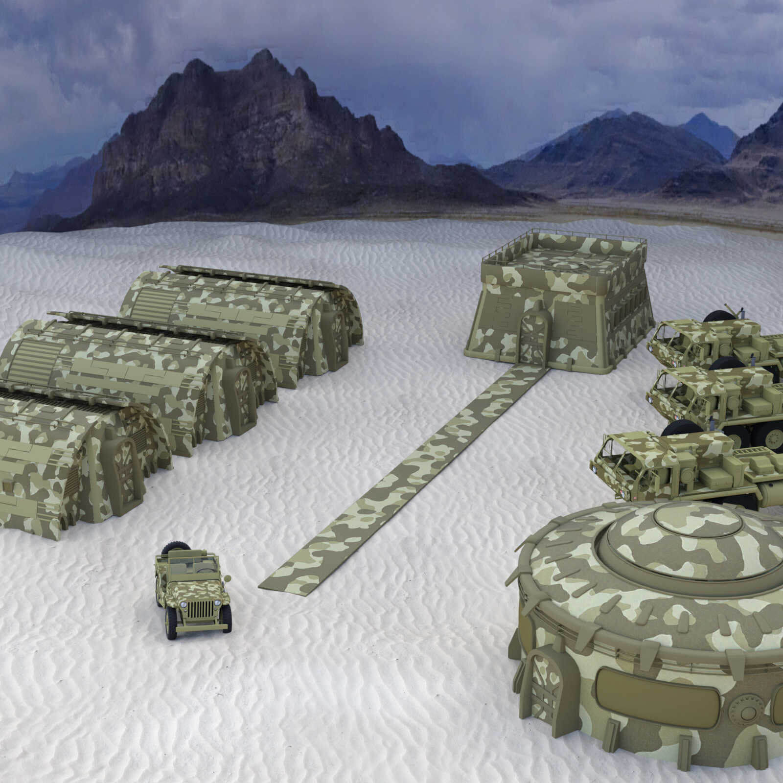 Camo-Cool Military for Techno Base in Poser 3D Material or Shader by rolow
