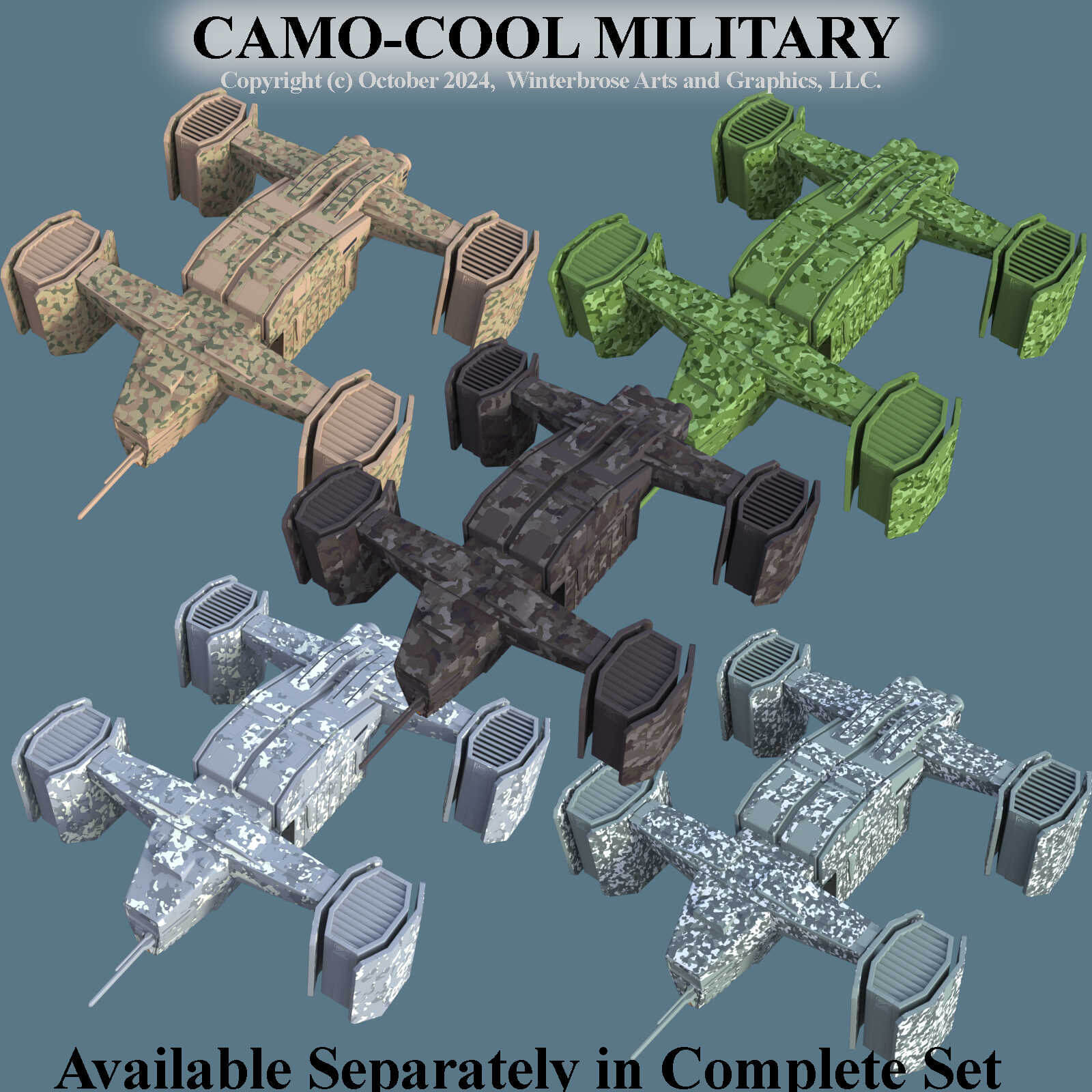 Camo-Cool Military Style-10 for Cargo Transport Vessel in DS Free 3D ...