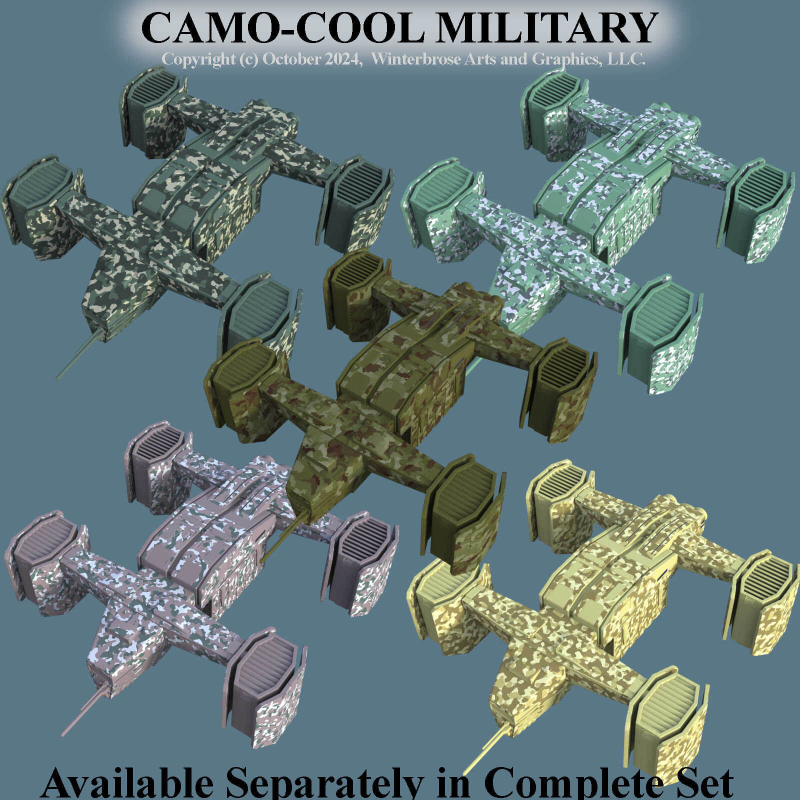 Camo-Cool Military Style-10 for Cargo Transport Vessel in DS Free 3D ...
