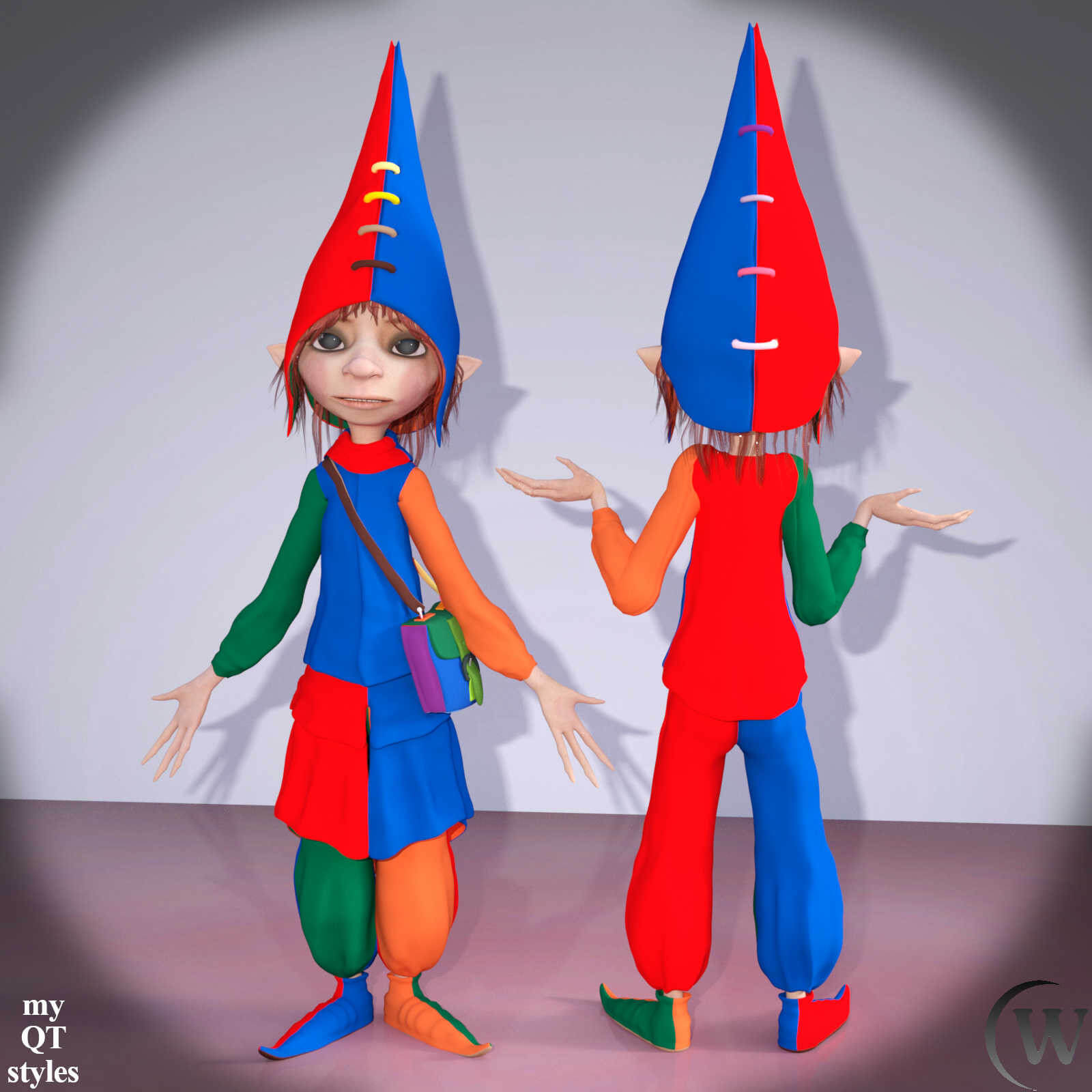 Chull Outfit my-QT-styles Designer Kit 3D Material or Shader by rolow