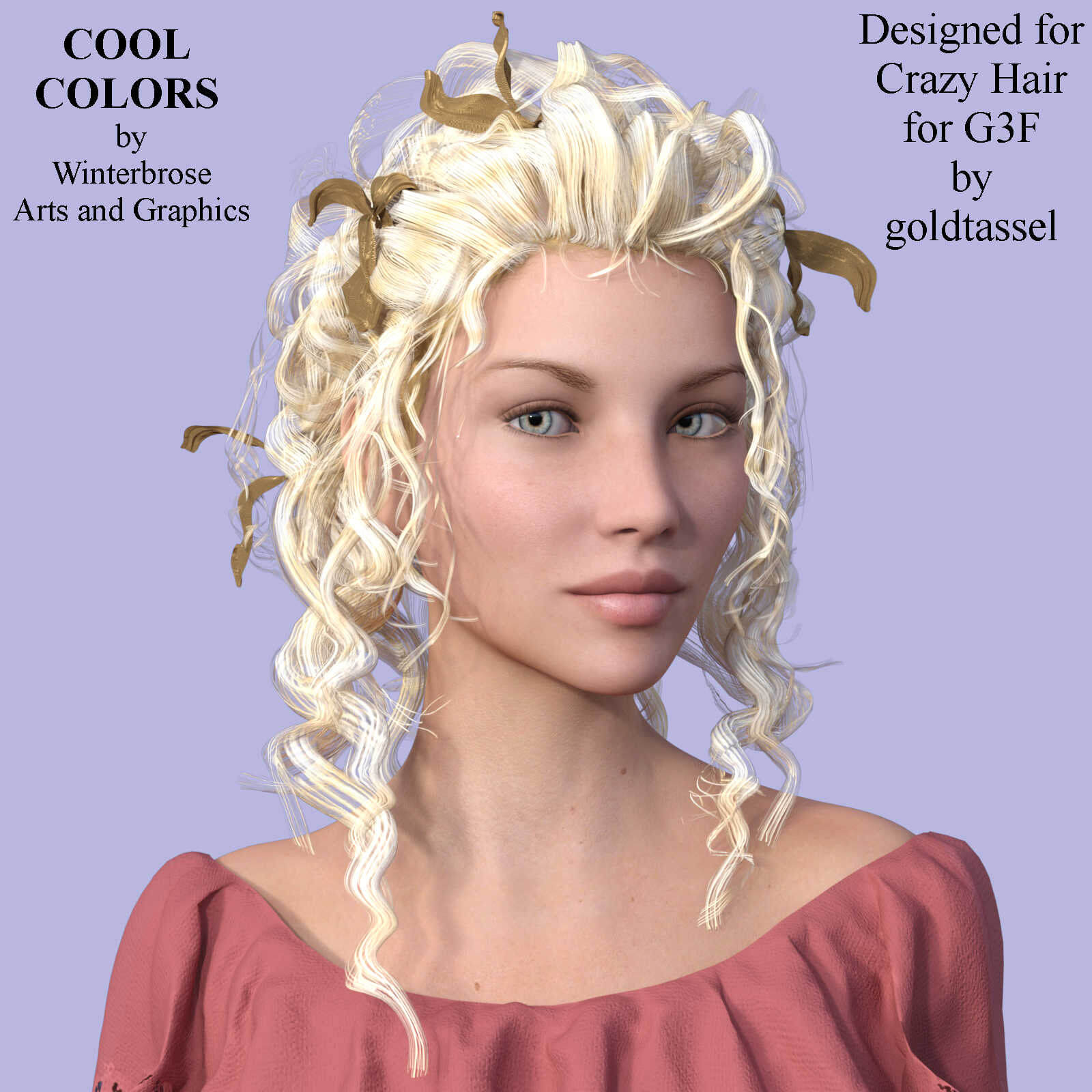 Cool Colors for Crazy Hair for Genesis 3 Female (G3F) in DS - 3D ...