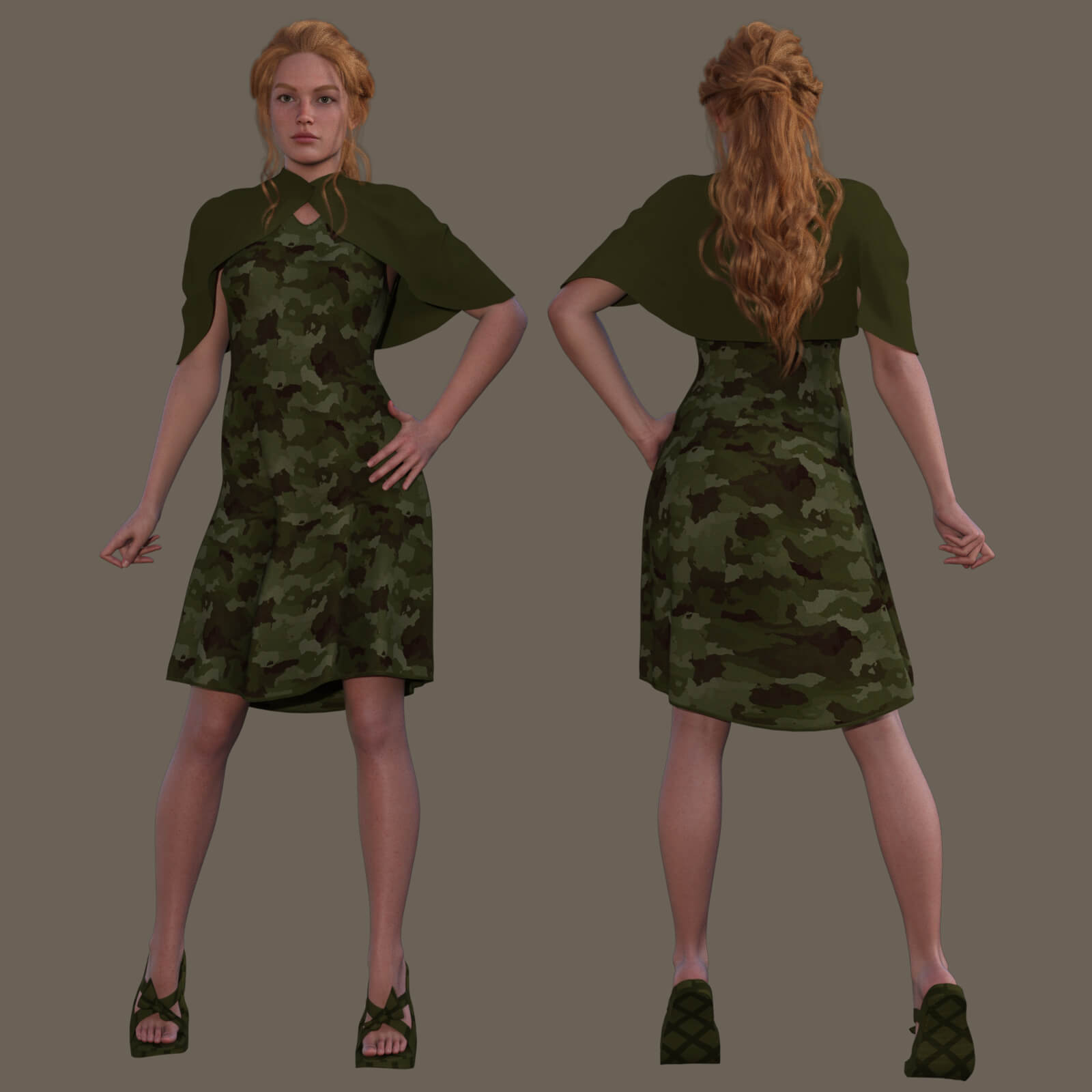 DY Jia Outfit for Genesis 9 (G9F) - Camo-Cool Styles 01-05 3D Material ...
