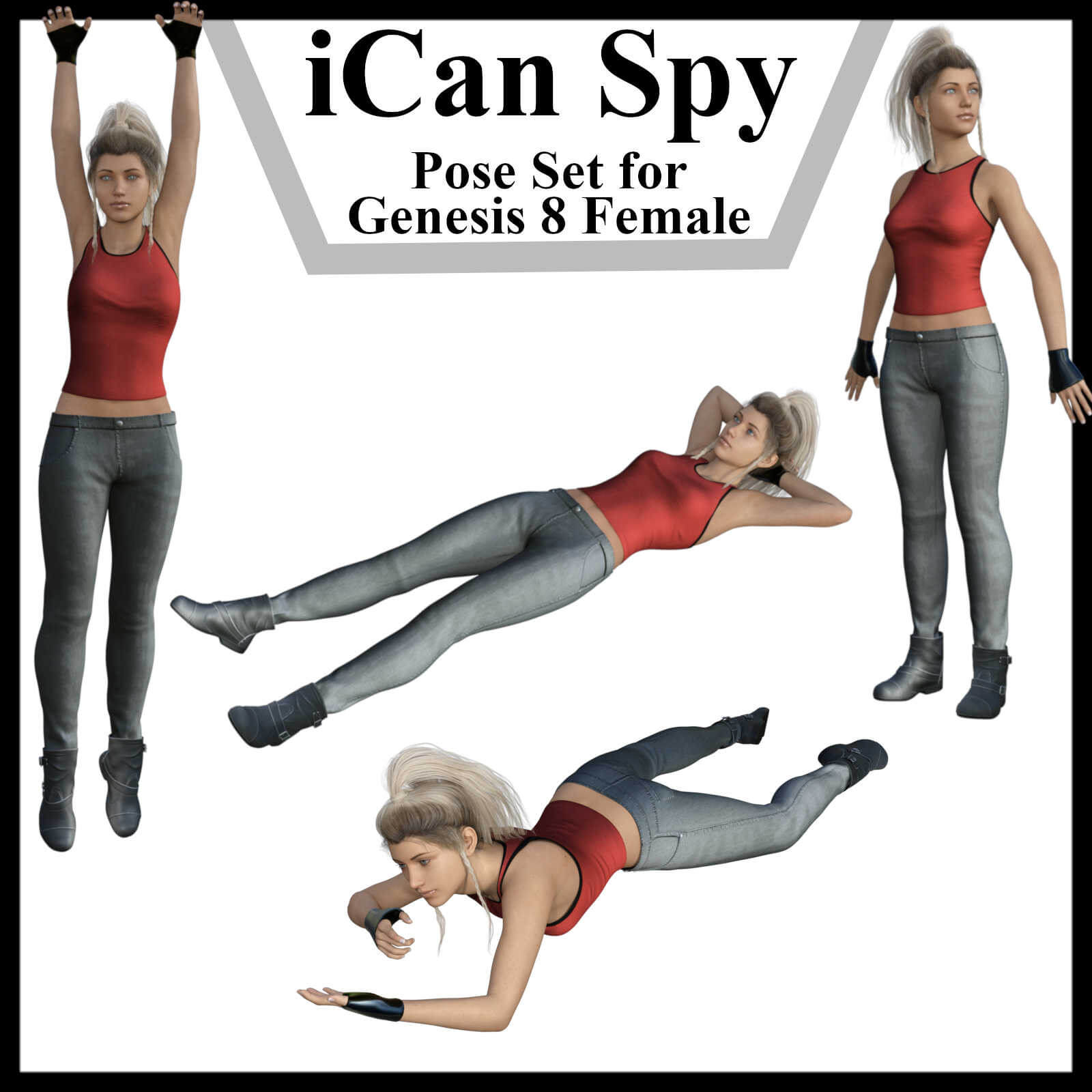 ICan Spy Poses for Genesis 8 Female - Daz Content by rolow