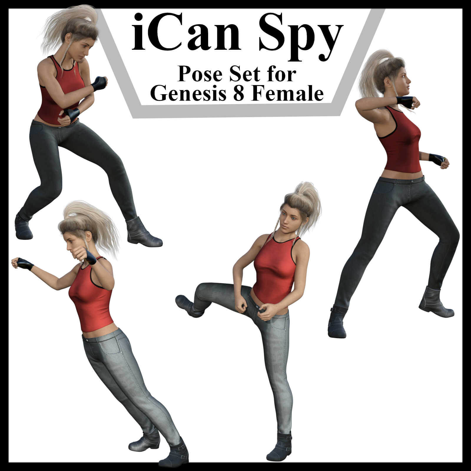 ICan Spy Poses for Genesis 8 Female - Daz Content by rolow