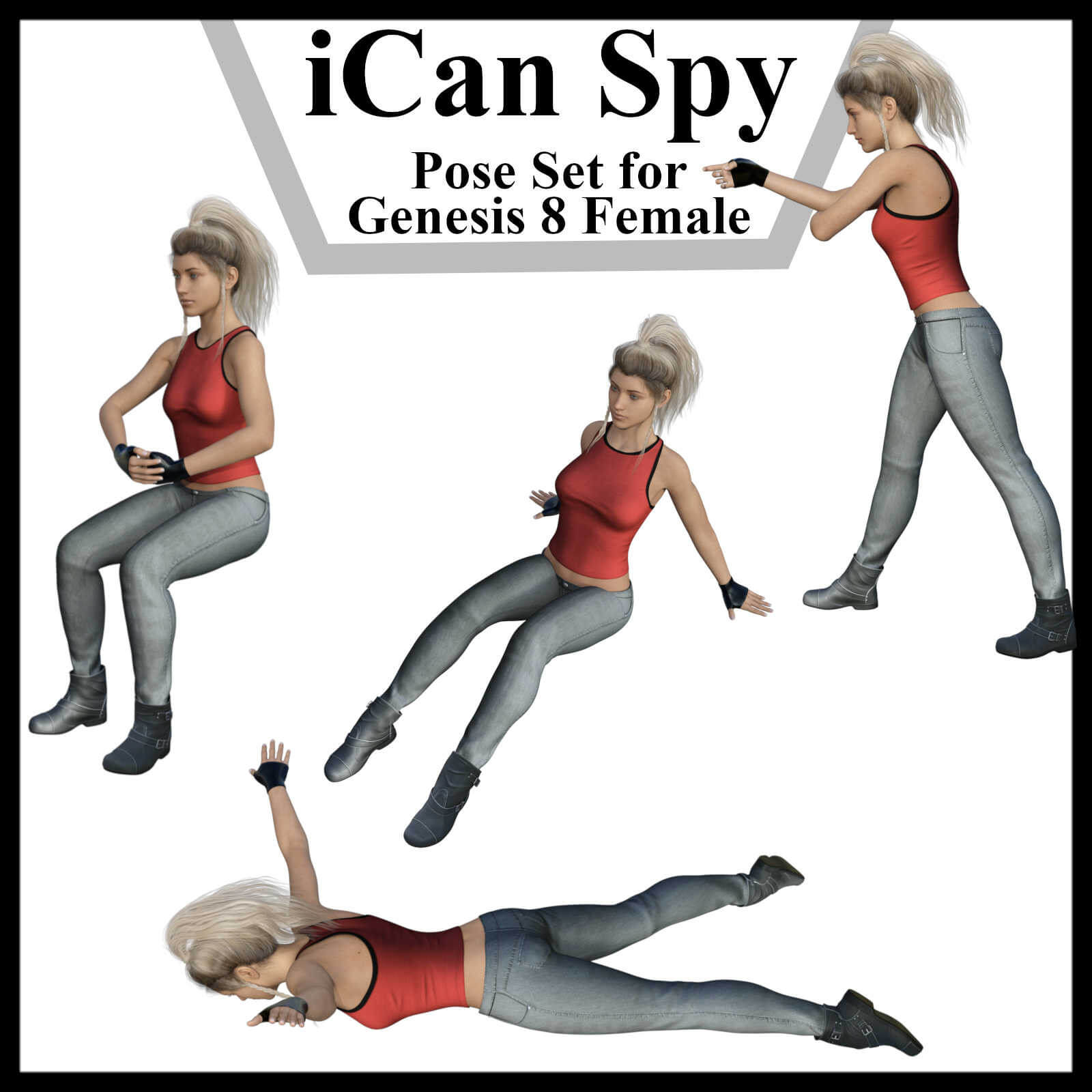 ICan Spy Poses for Genesis 8 Female - Daz Content by rolow