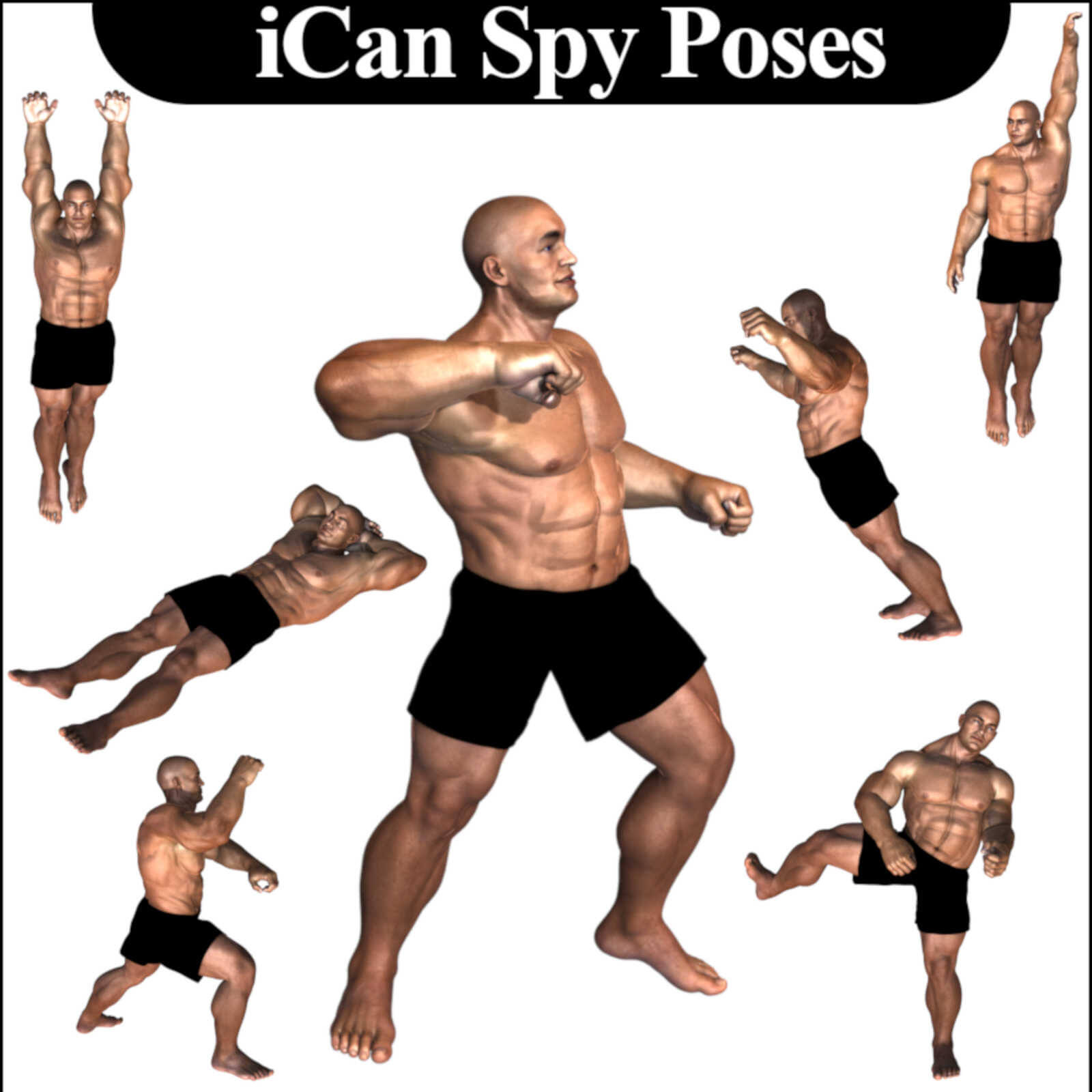 ICan Spy Poses for The Brute 8 - Daz Content by rolow