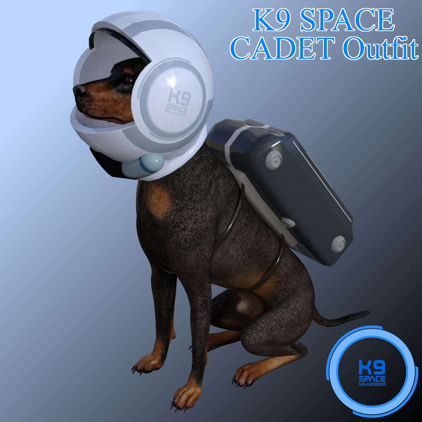 K9 Space Cadet Outfit for Daz Dog 8 (Doberman) by rolow