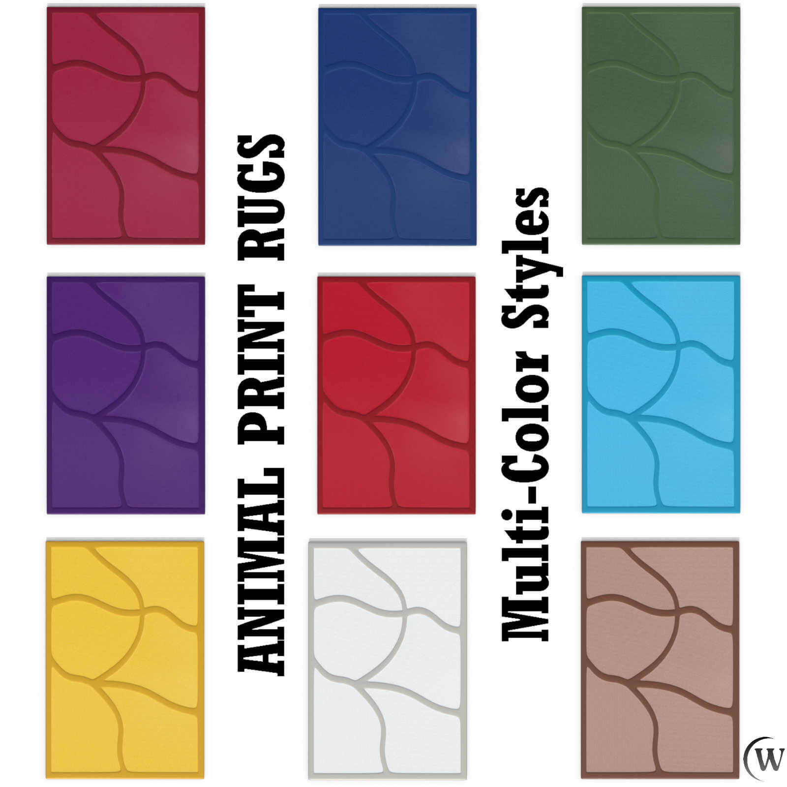 Multi-Color Styles for Animal Print Rugs Free Daz Content by rolow